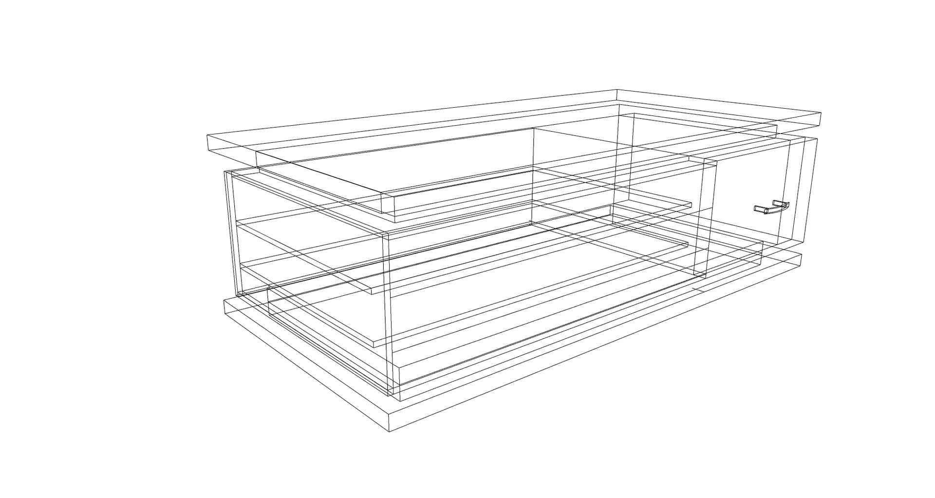 Simple Drawer 3D Model - TurboSquid 2074765