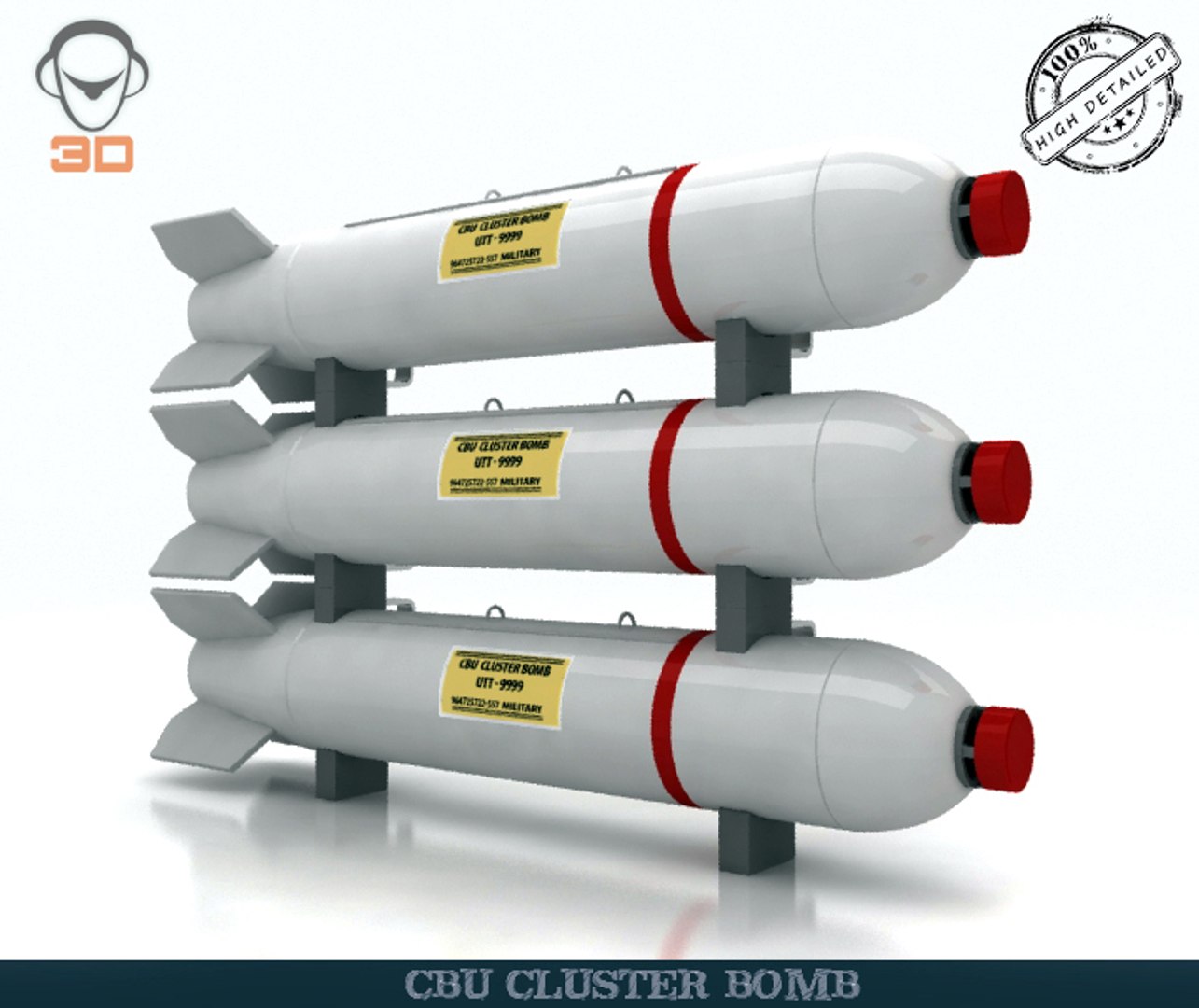 Cbu Cluster Bomb 3d Model
