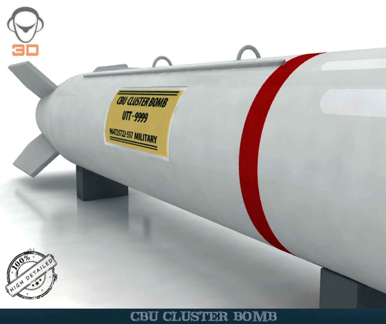 Cbu Cluster Bomb 3d Model