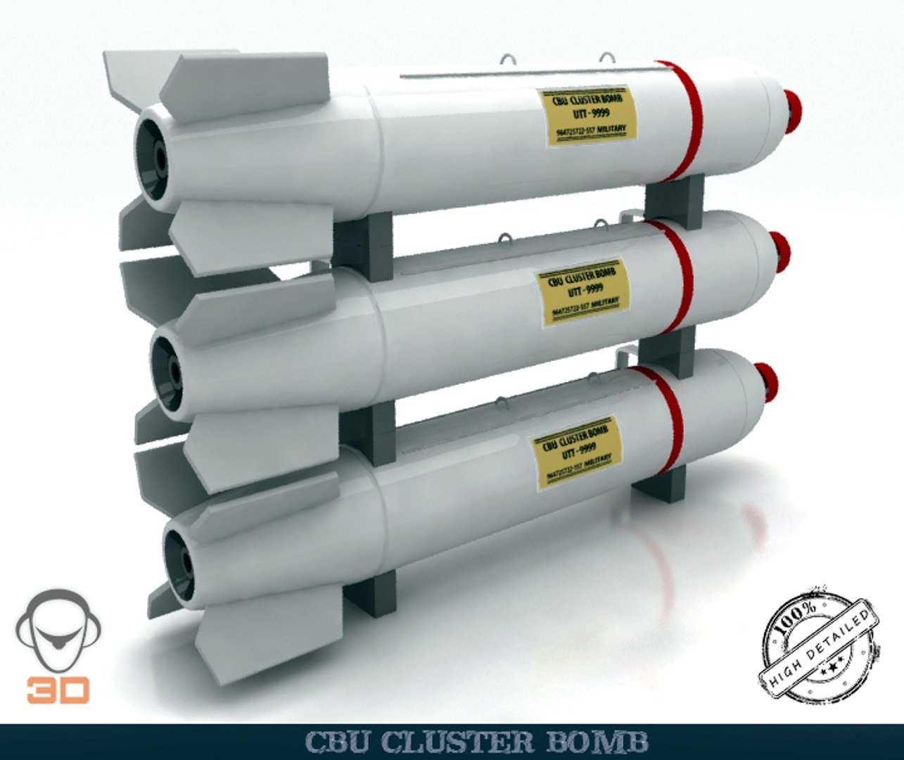 Cbu Cluster Bomb 3d Model