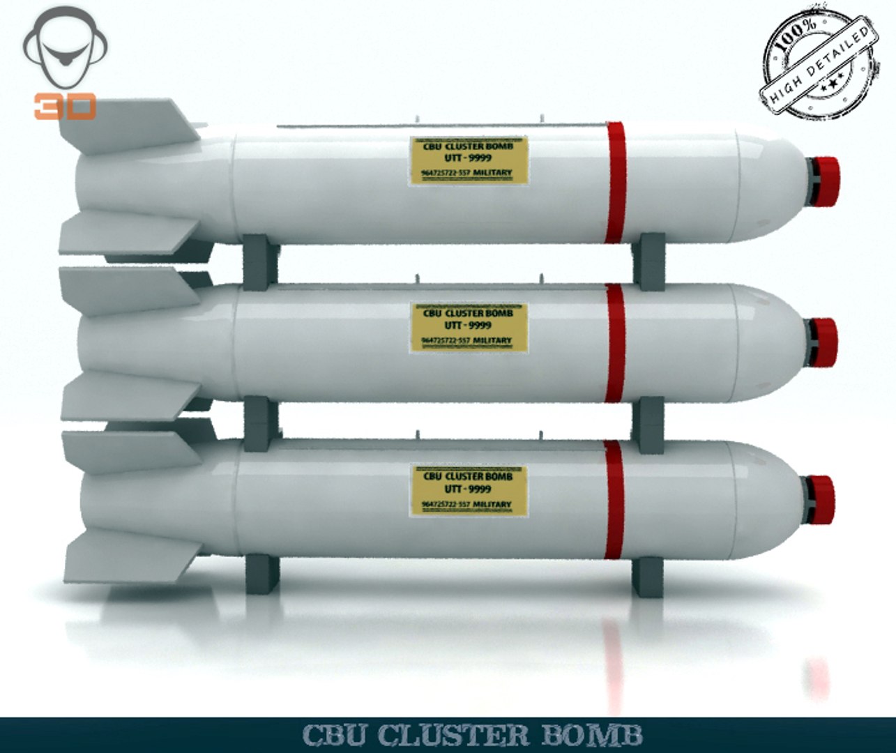 Cbu Cluster Bomb 3d Model
