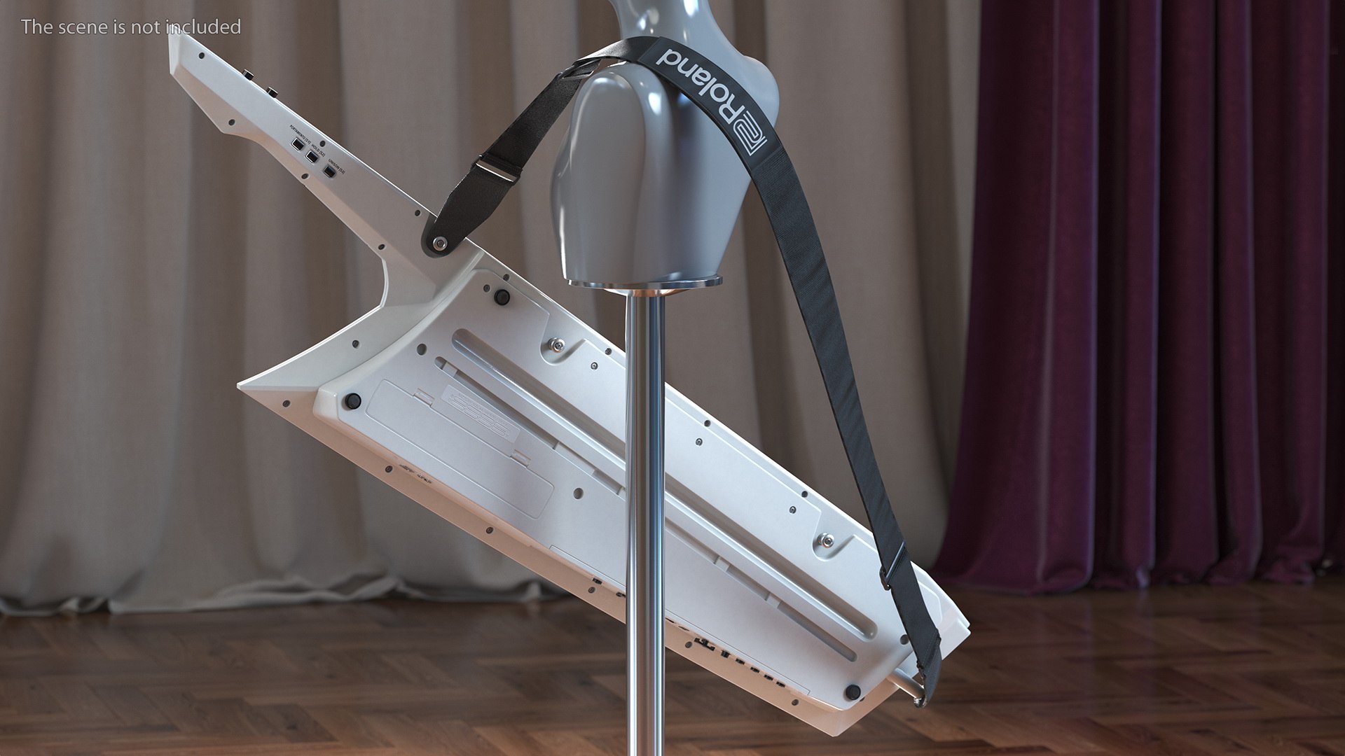 3D White Keytar Roland AX Edge - TurboSquid 1789473