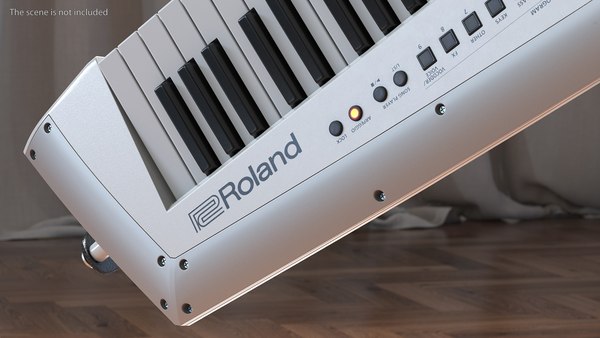 3D White Keytar Roland AX Edge - TurboSquid 1789473