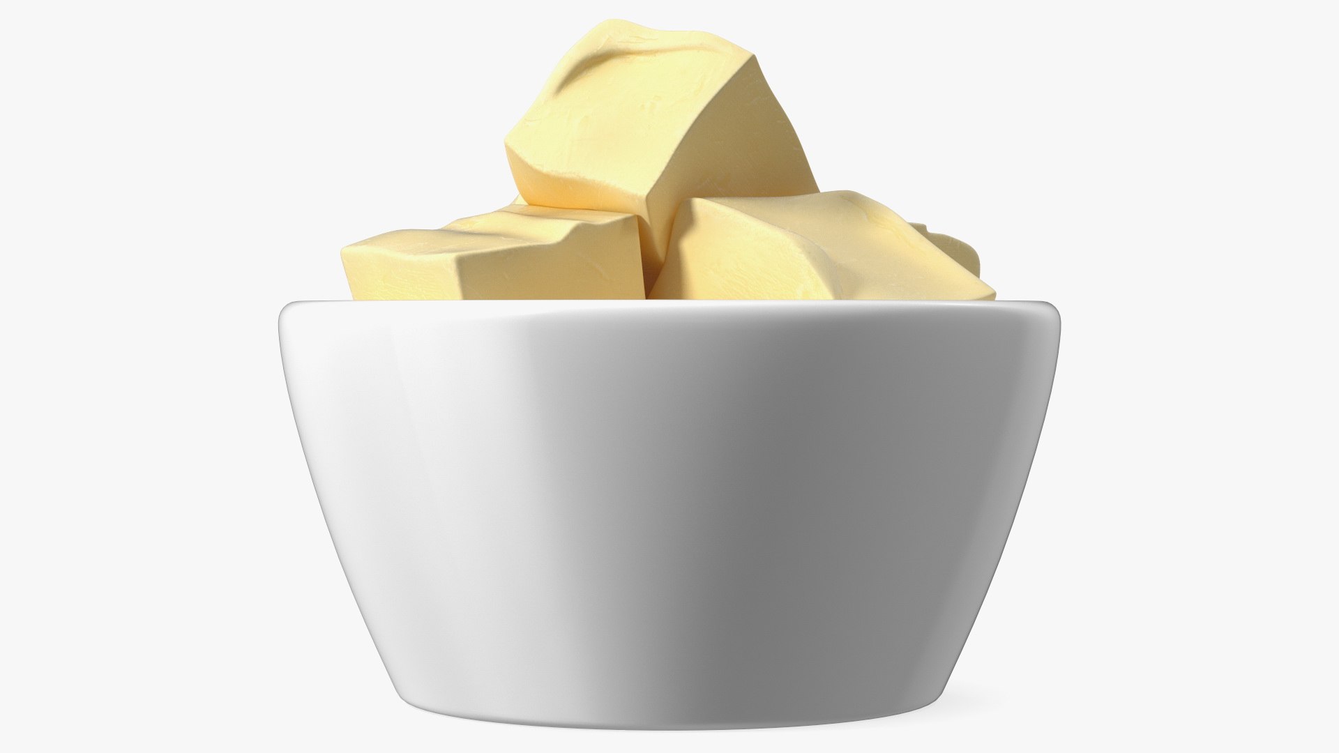 3D Model Butter Pieces In Bowl - TurboSquid 1997952
