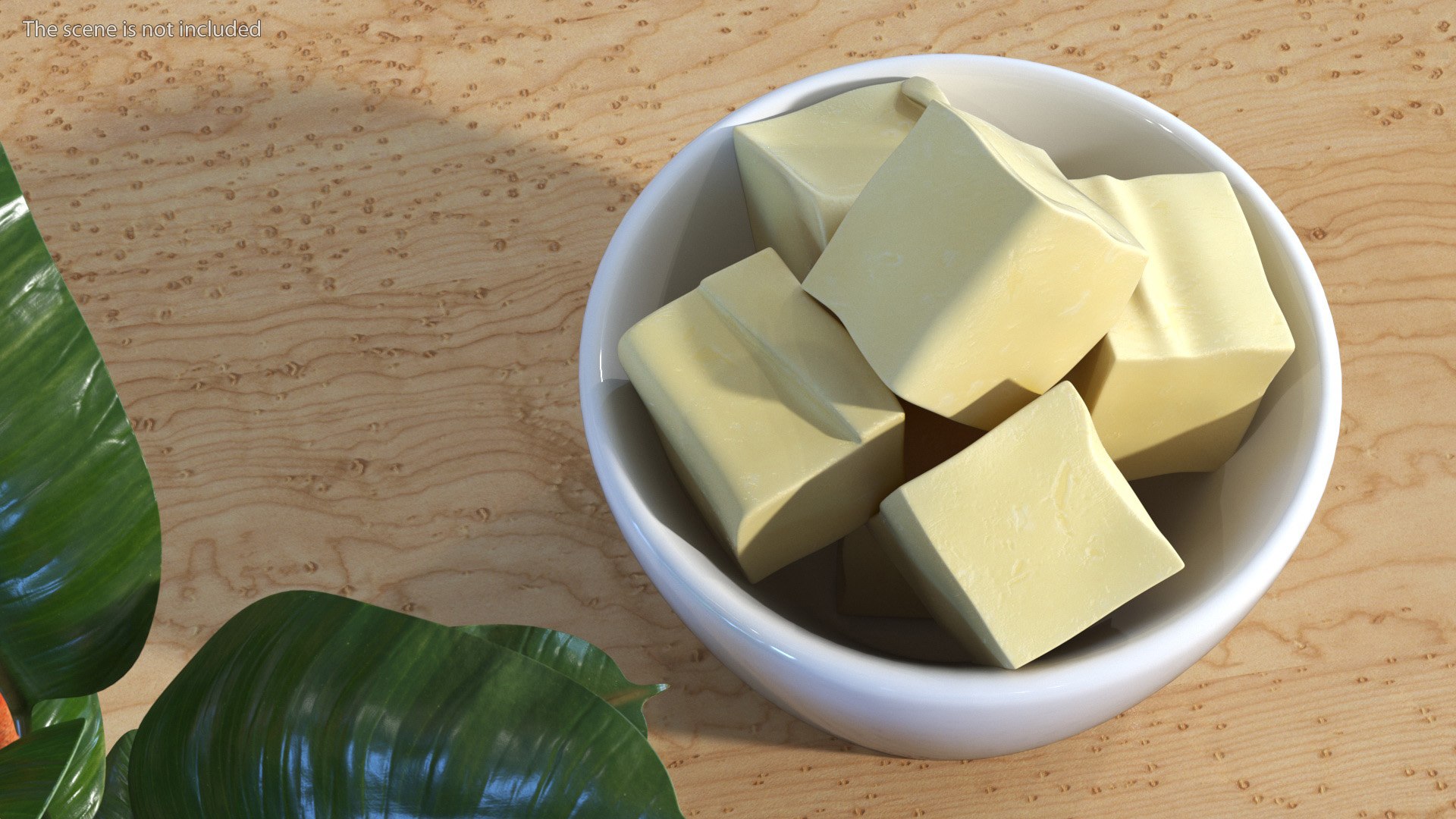 3D Model Butter Pieces In Bowl - TurboSquid 1997952