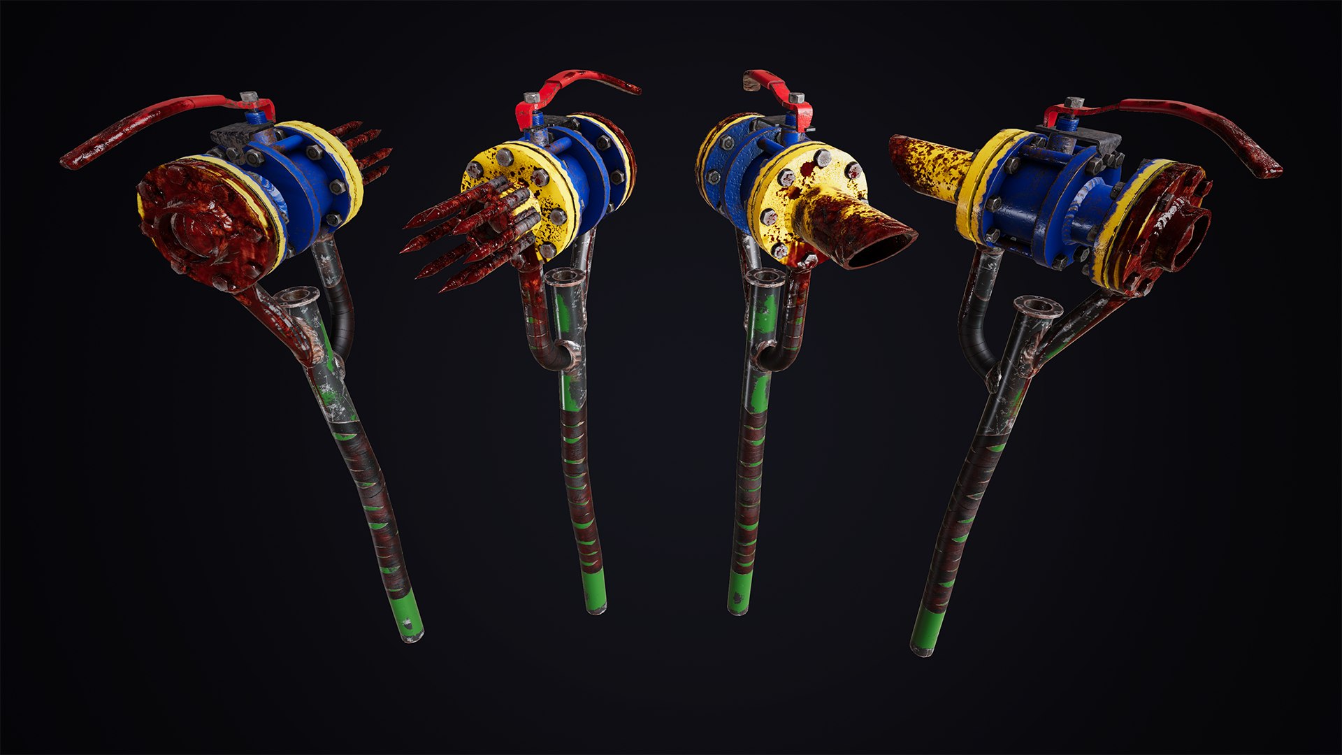 3D Model Post Apocalyptic Pipe Hammer - TurboSquid 1736446