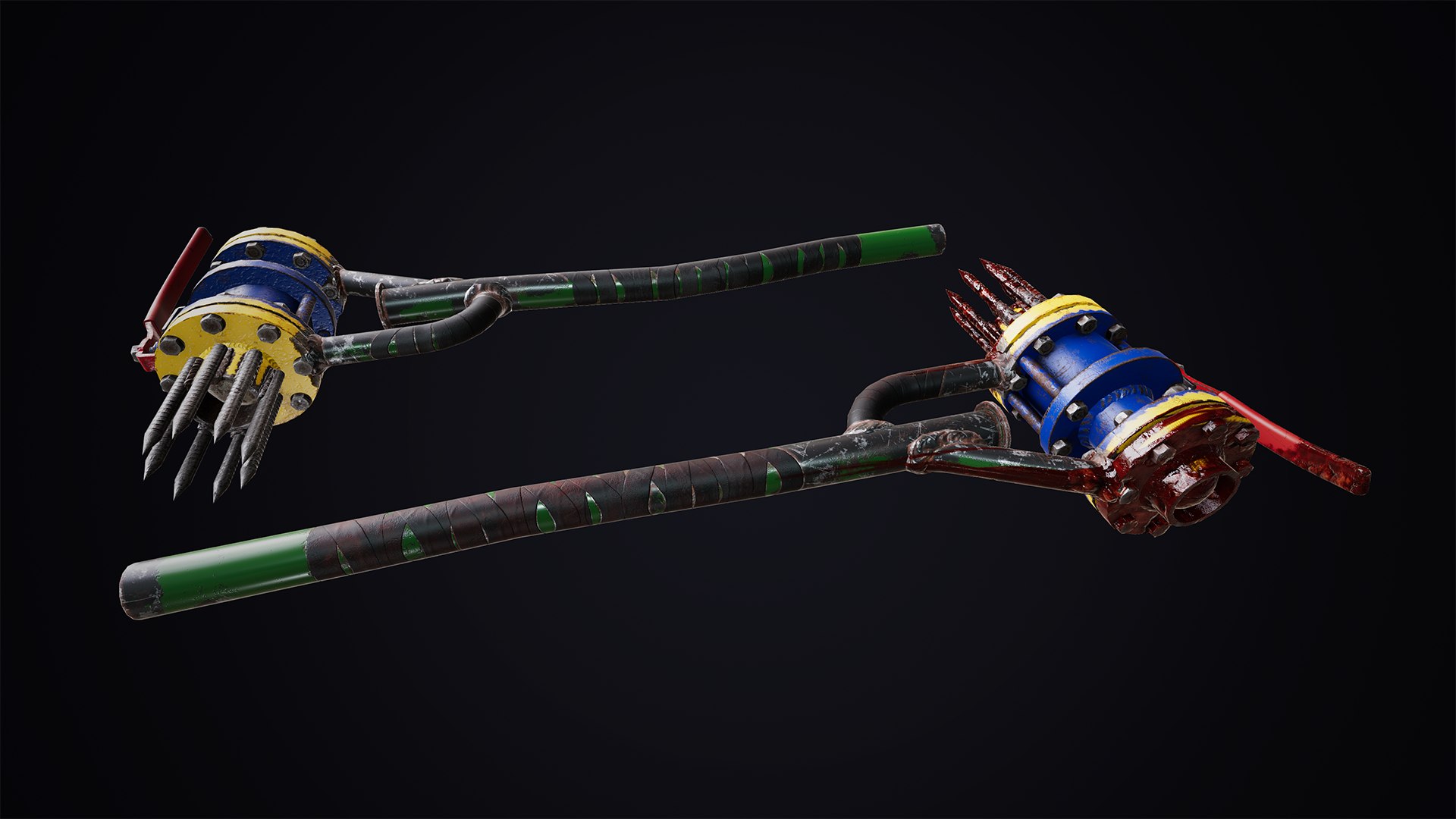 3D Model Post Apocalyptic Pipe Hammer - TurboSquid 1736446