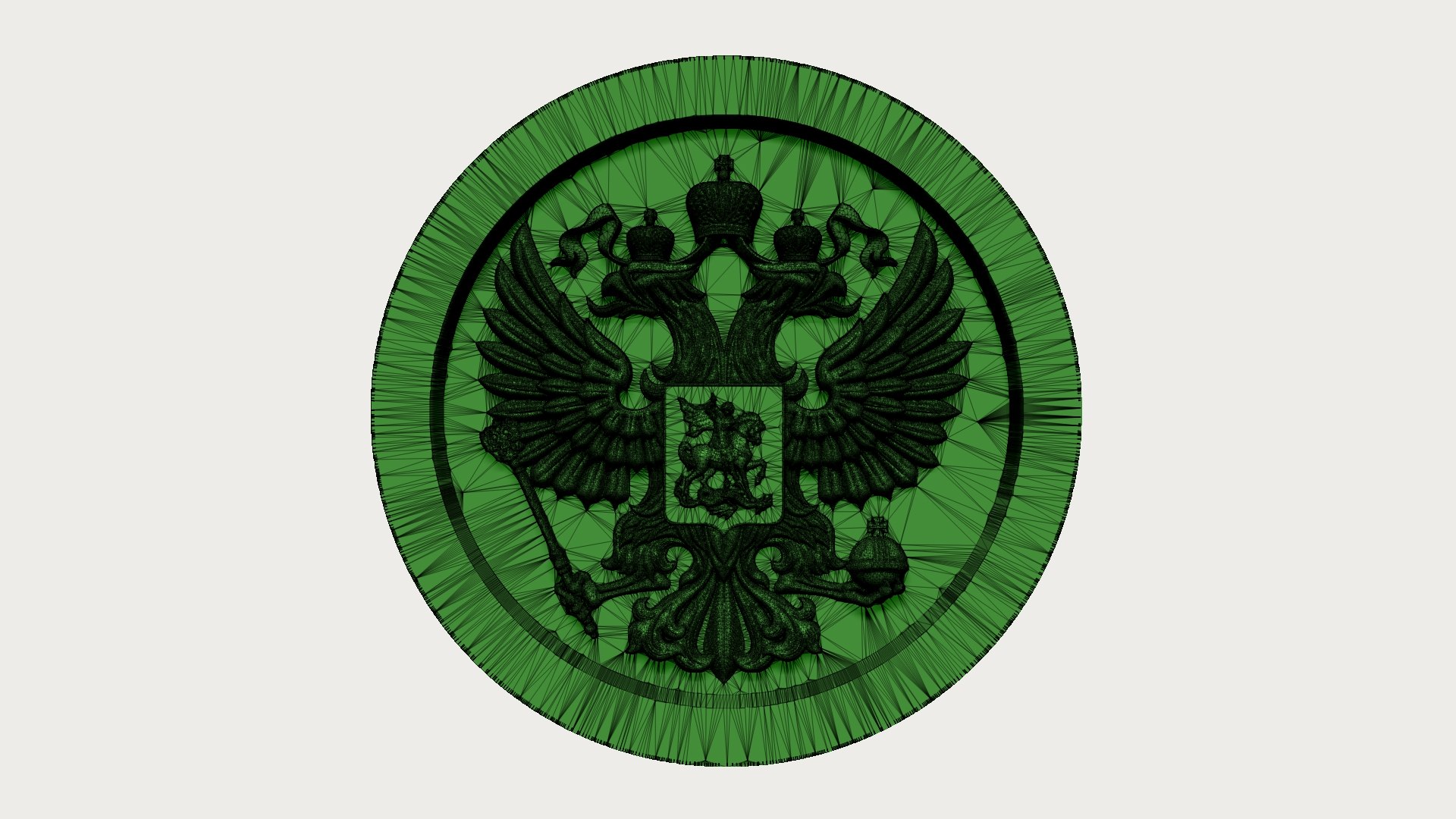 Backgammon Stone Coat Of Arms Of The Russian Federation Model ...