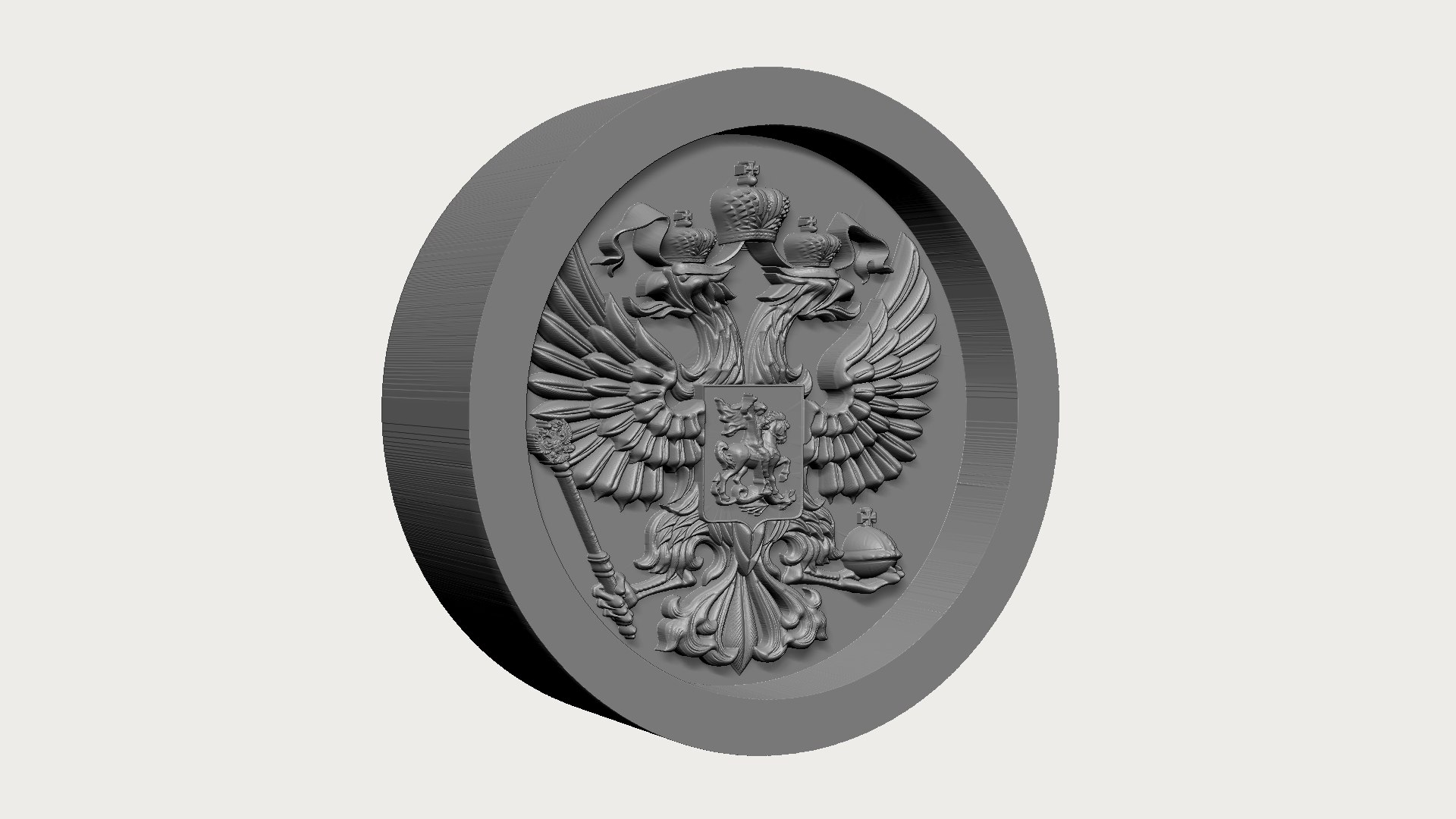 Backgammon Stone Coat Of Arms Of The Russian Federation Model ...