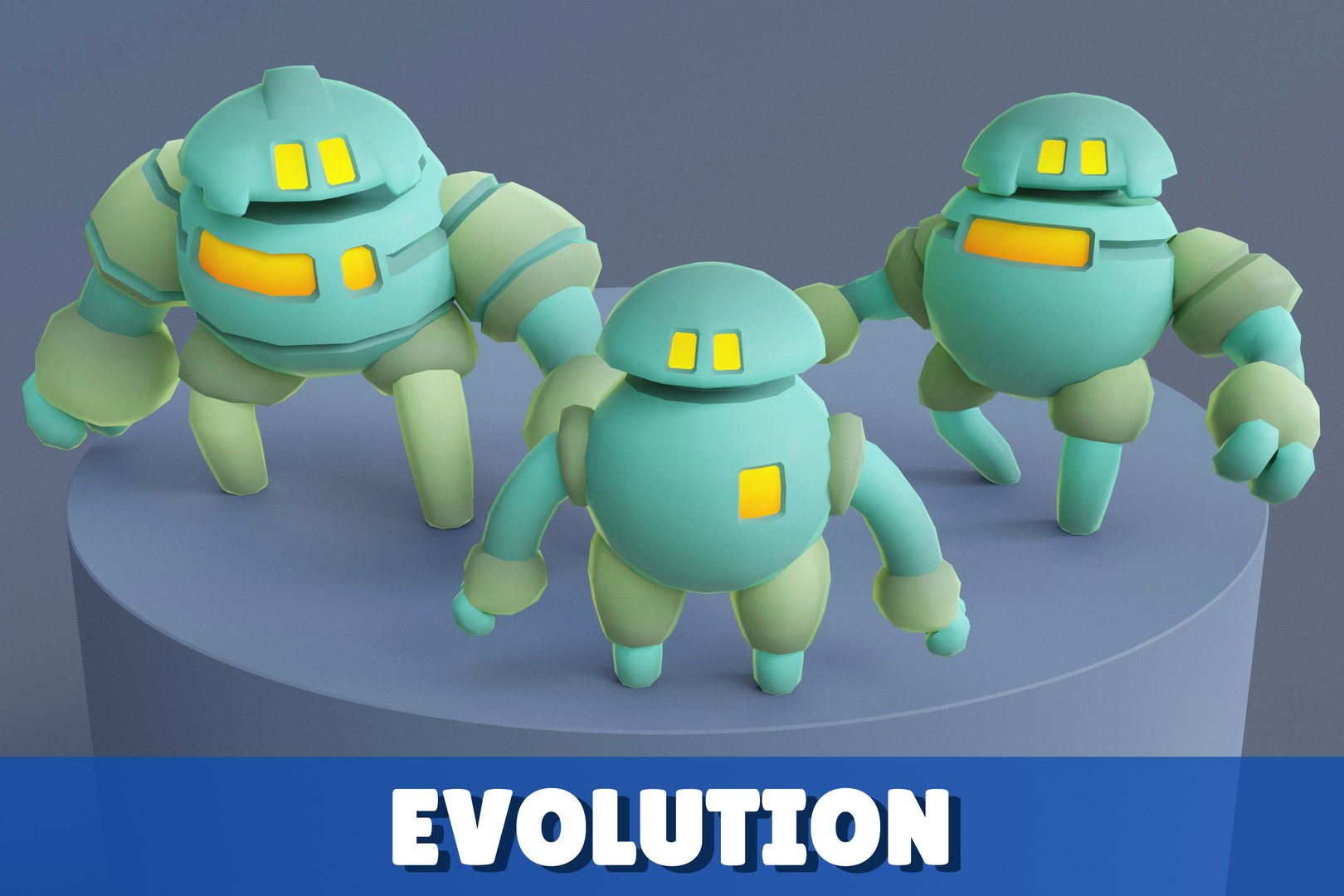 3D model Cartoon Robots Pack 01 - TurboSquid 2154570