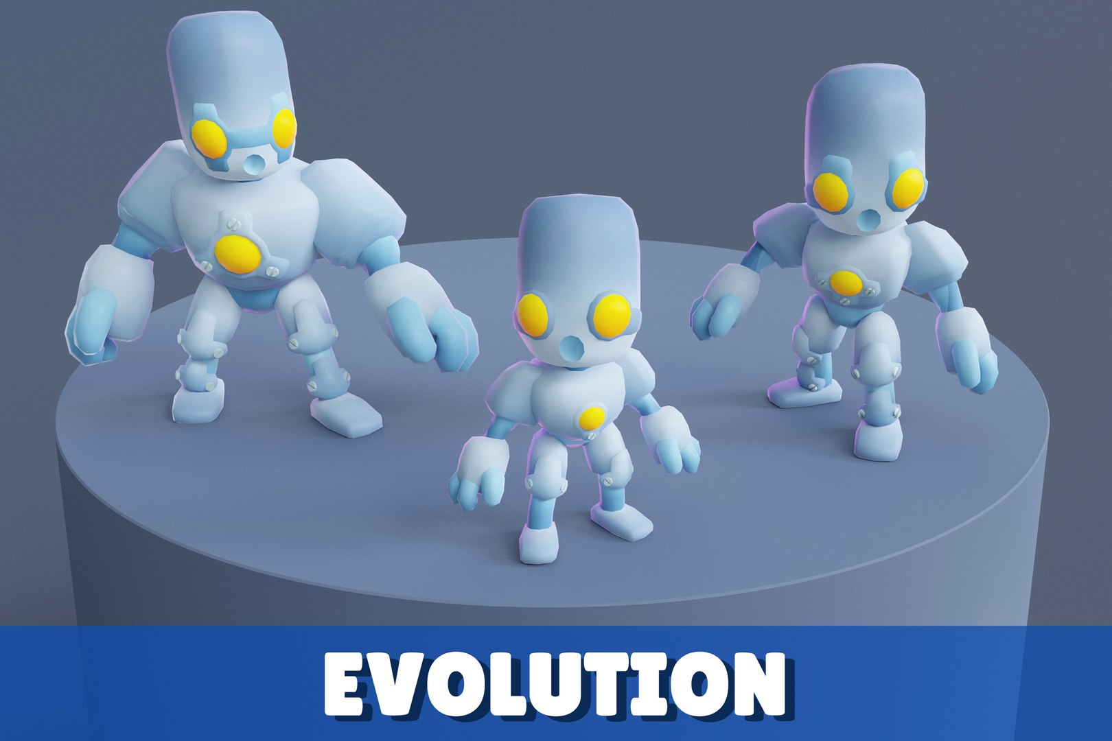 3D model Cartoon Robots Pack 01 - TurboSquid 2154570
