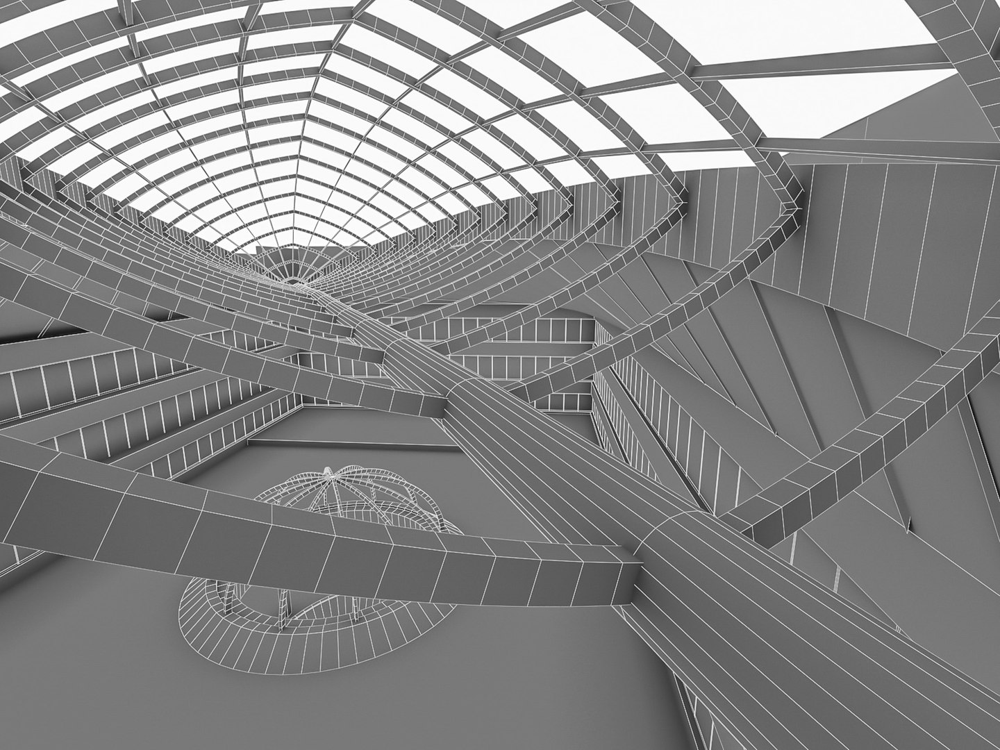 3D Model Public Hall Interior 03 - TurboSquid 1751369