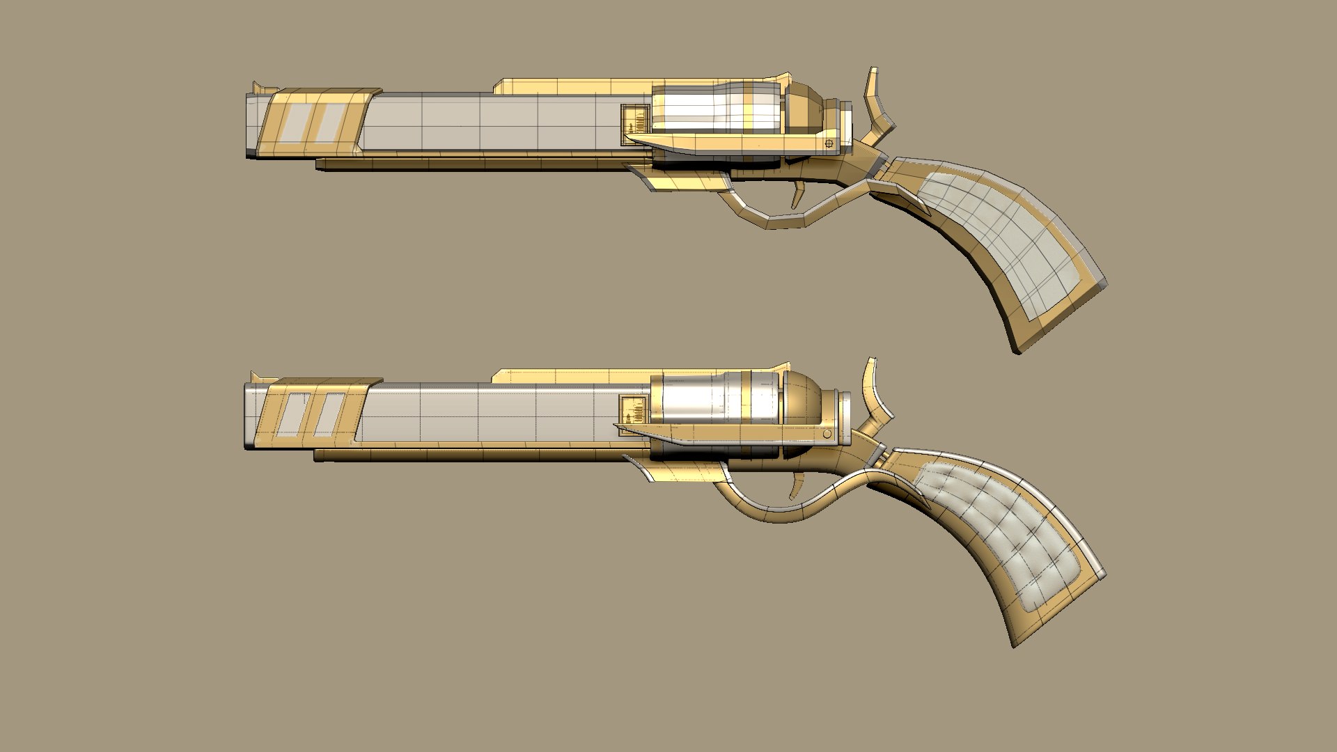 Revolver scifi sci 3D - TurboSquid 1677387