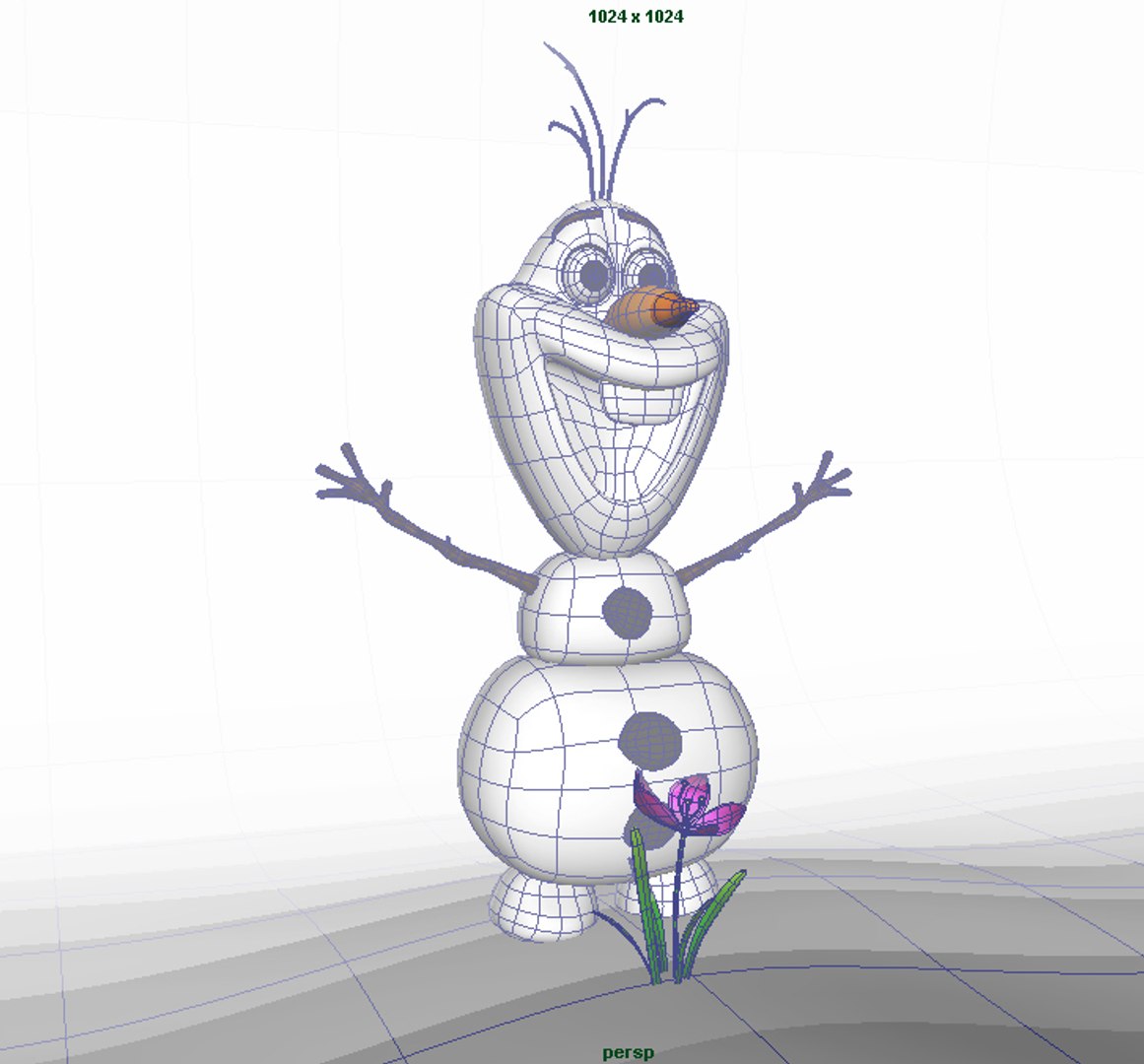 3D Model Snowman Frozen - TurboSquid 1348056