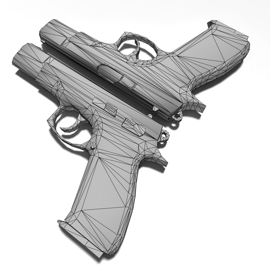 Gun Cz-75 3d Model
