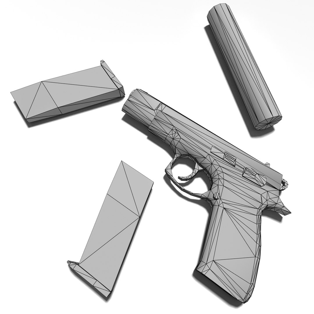 Gun Cz-75 3d Model