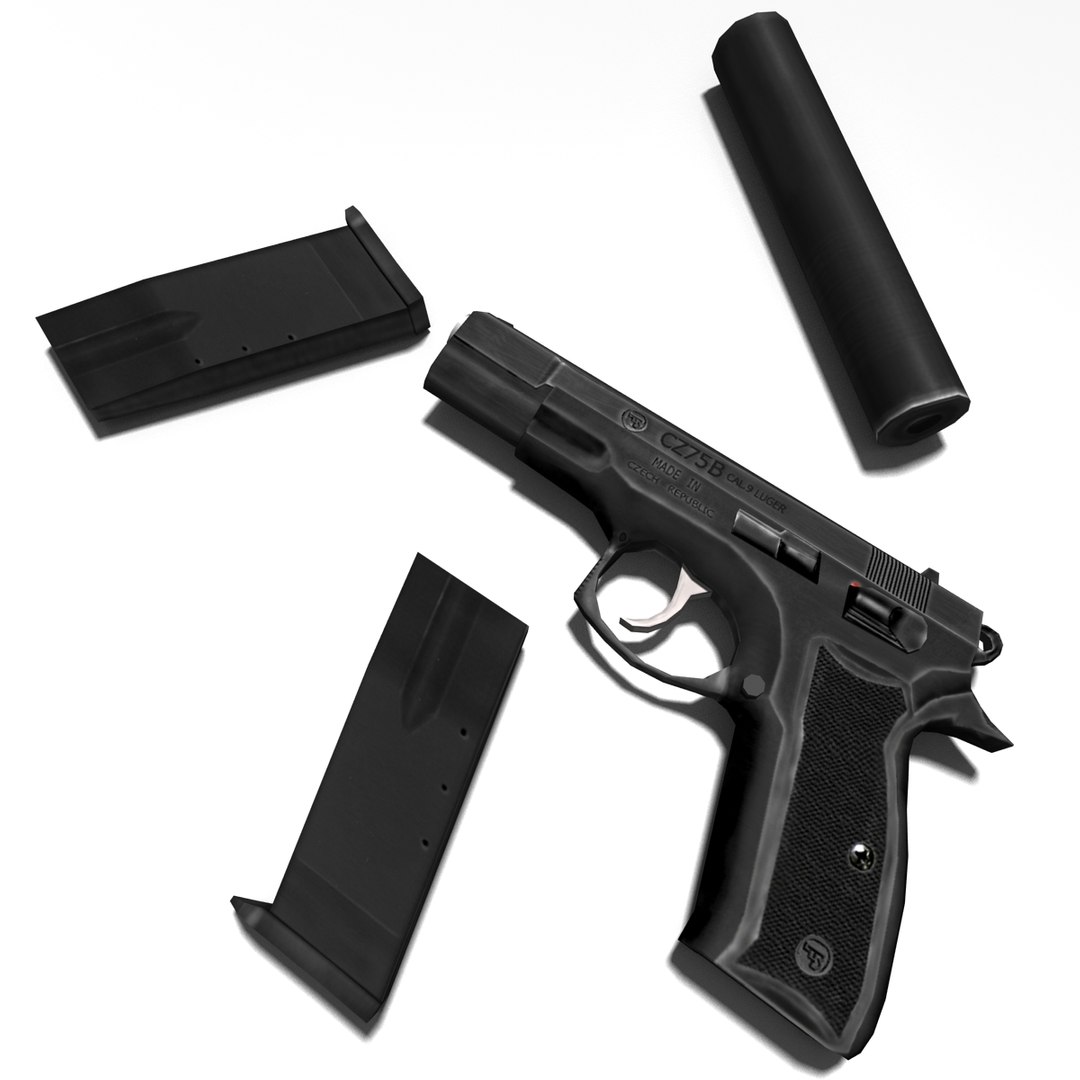 Gun Cz-75 3d Model