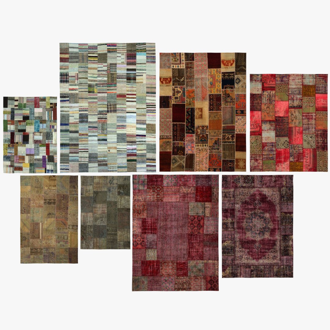 3D Kilim vintage patchwork vol 27 model - TurboSquid 2004870