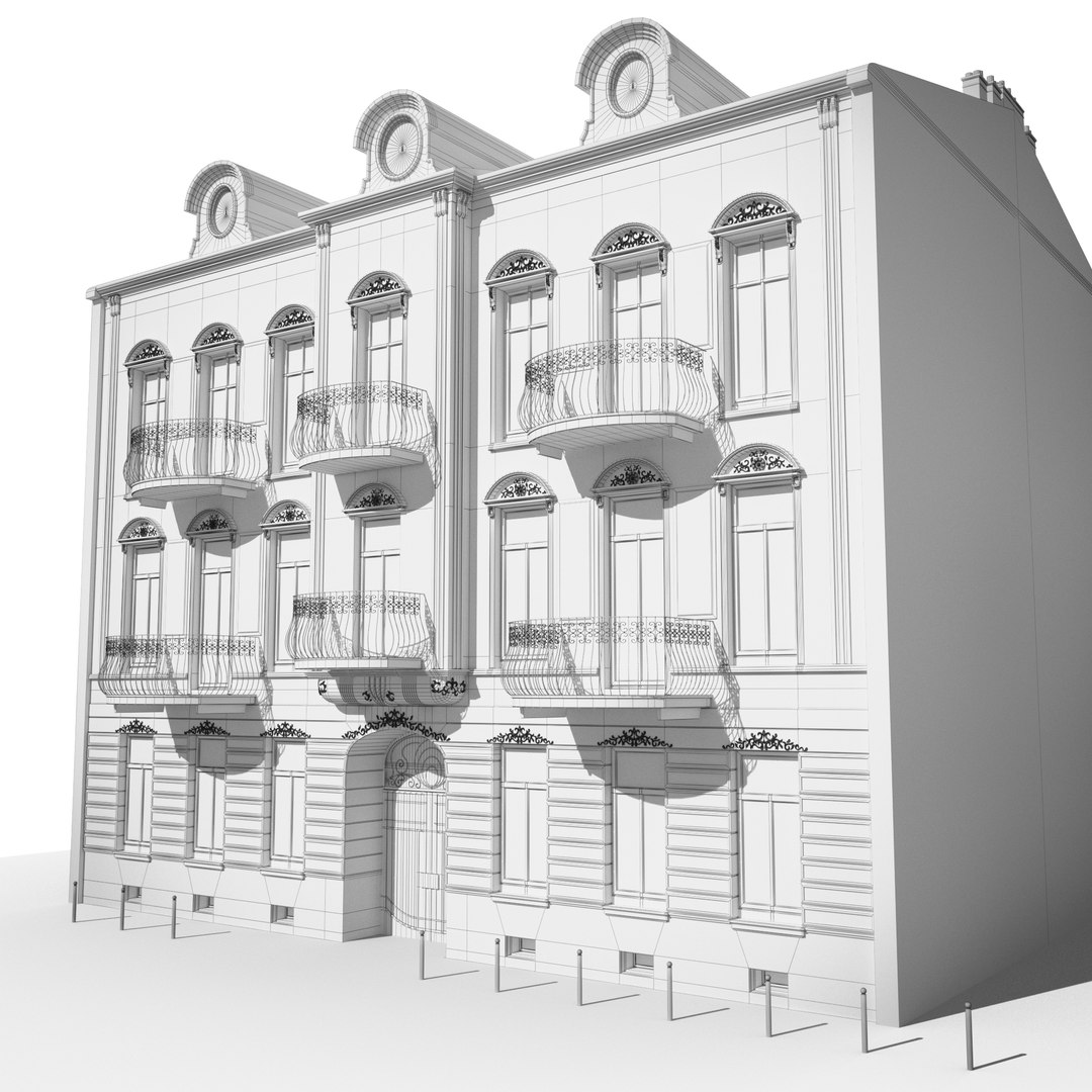 Tenement House 3D Model - TurboSquid 1170453