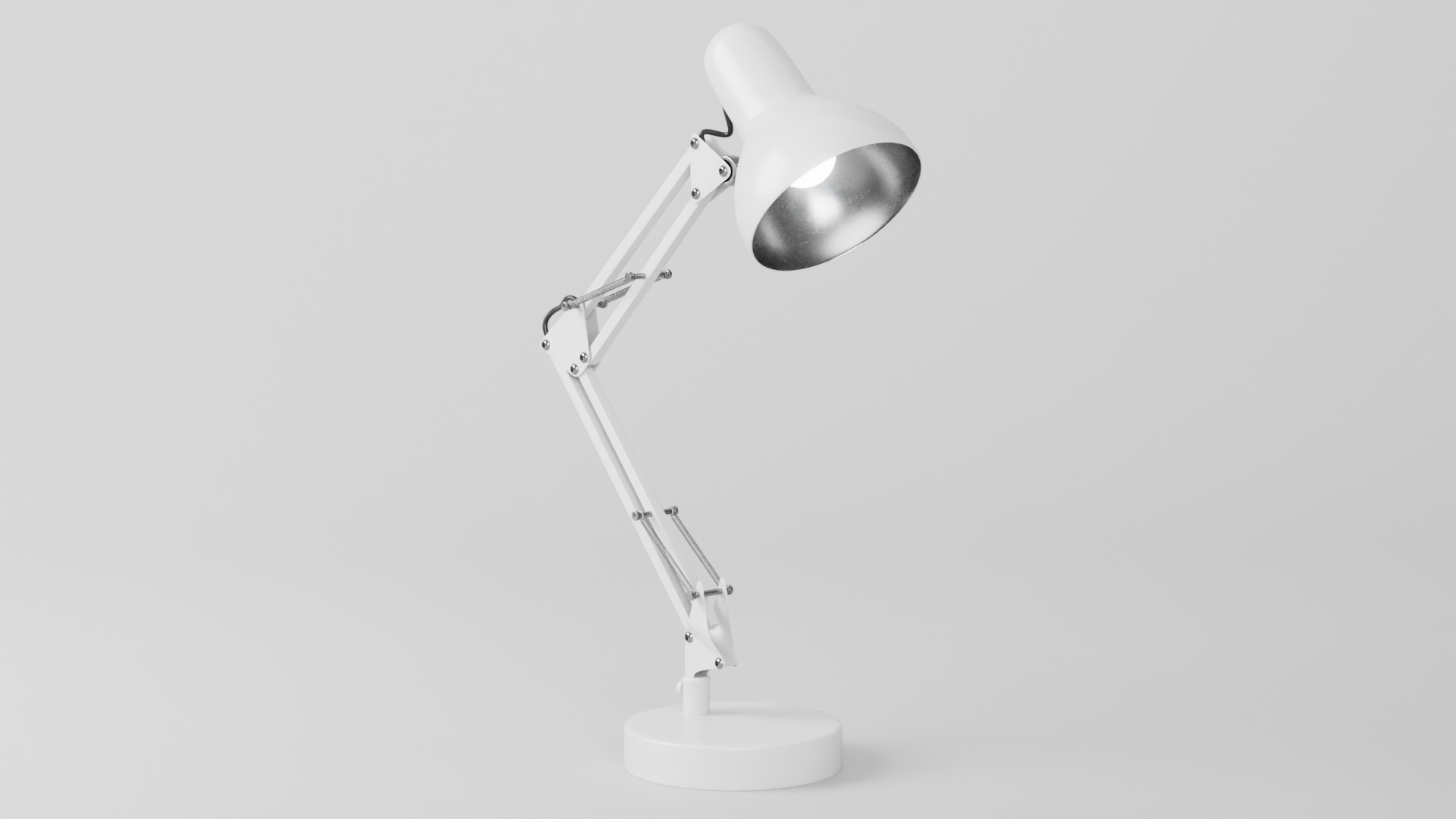 3D Model Desk Lamp Flexo White - TurboSquid 2325490