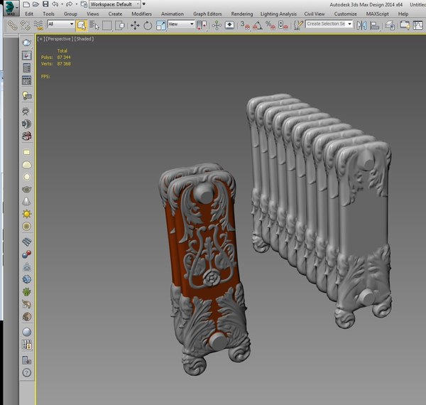 3d classic radiator model