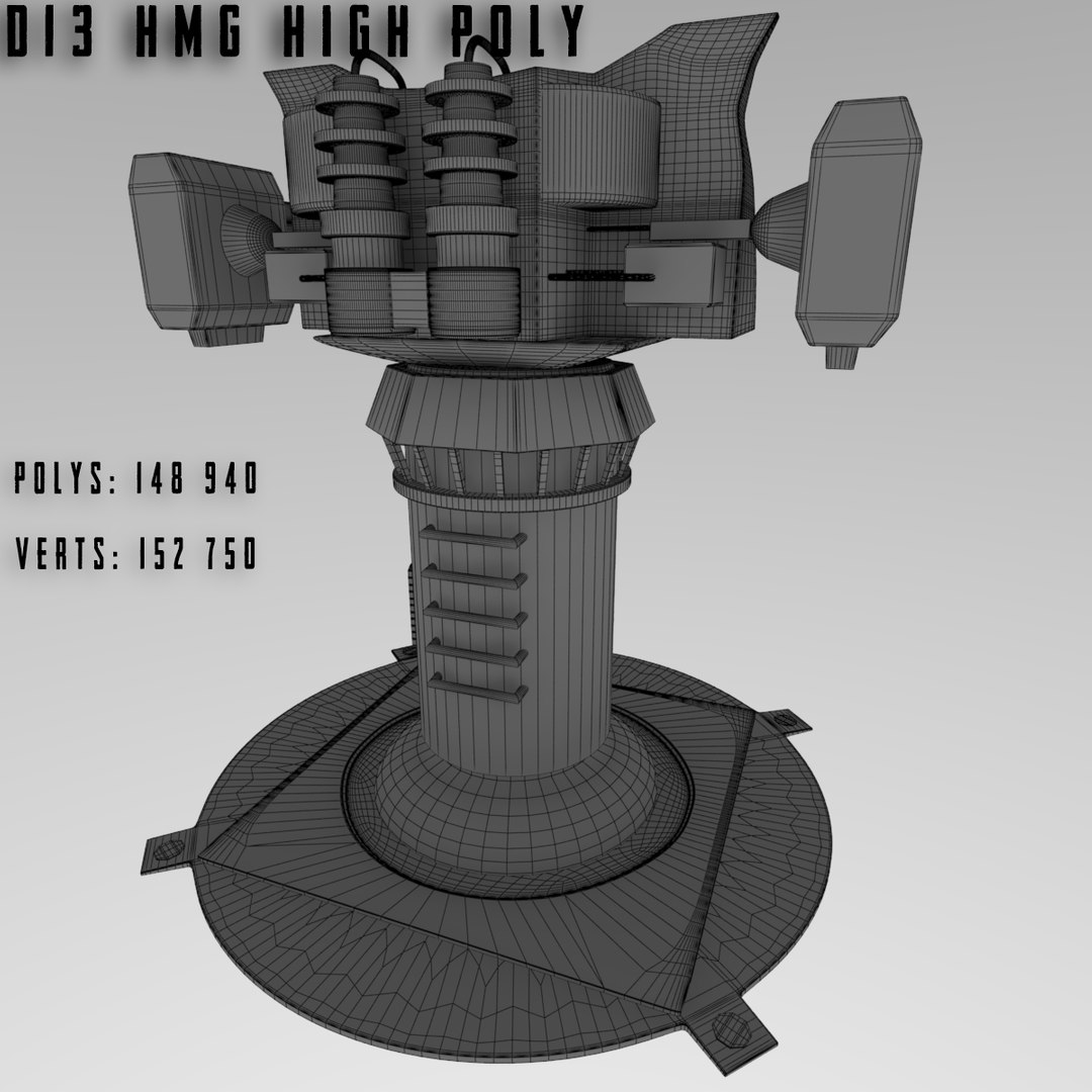 Gatling Gun Rig 3ds Free