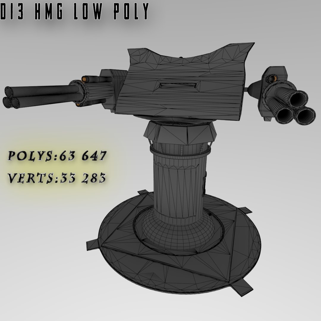 Gatling Gun Rig 3ds Free