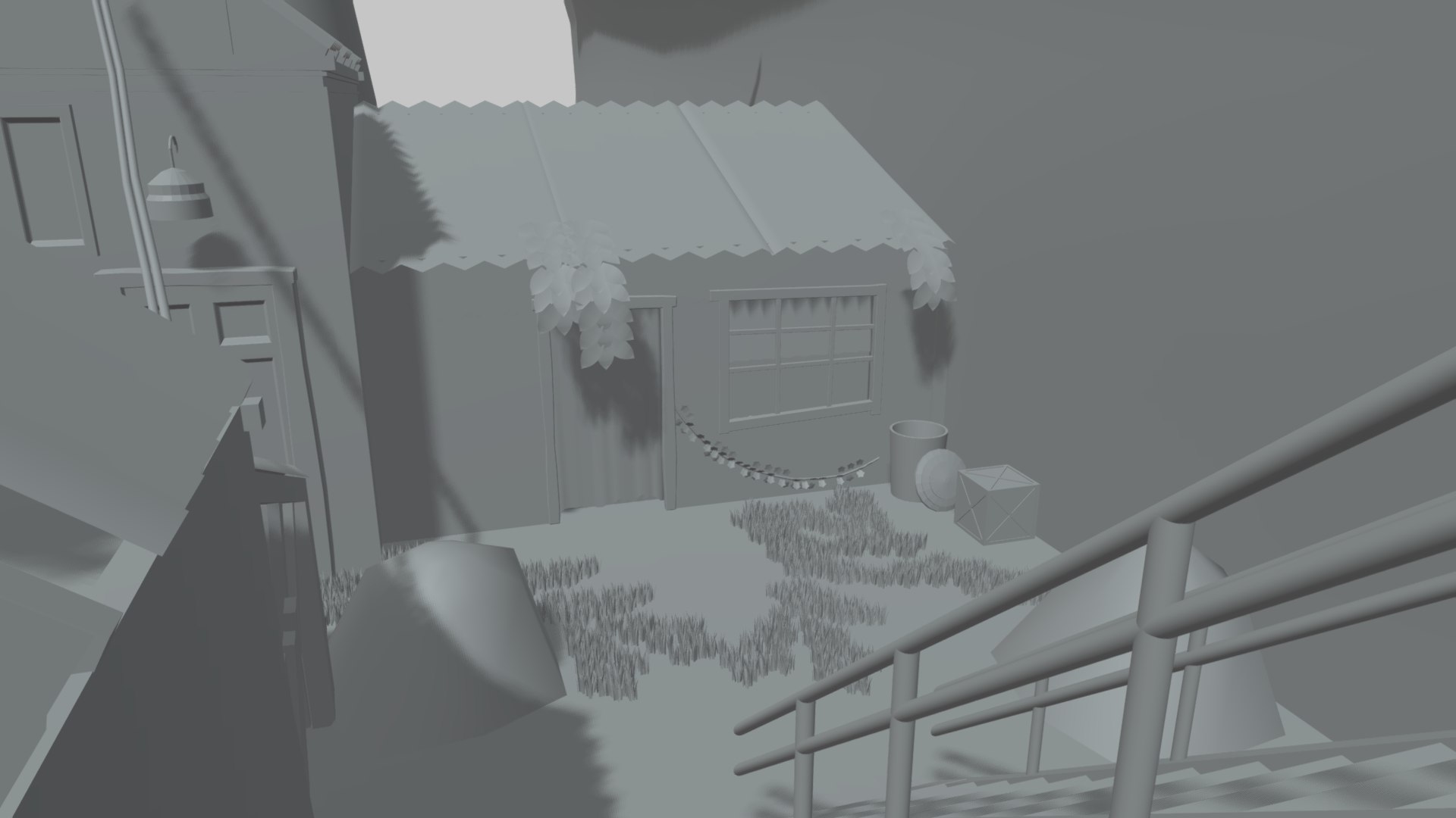 Port Cartoon 3D Model - TurboSquid 1860697