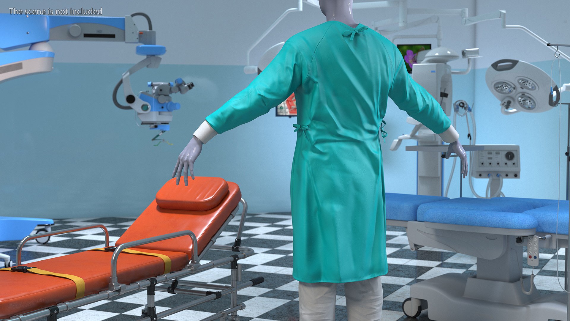 3D Lab Coat With Pants - TurboSquid 2134109