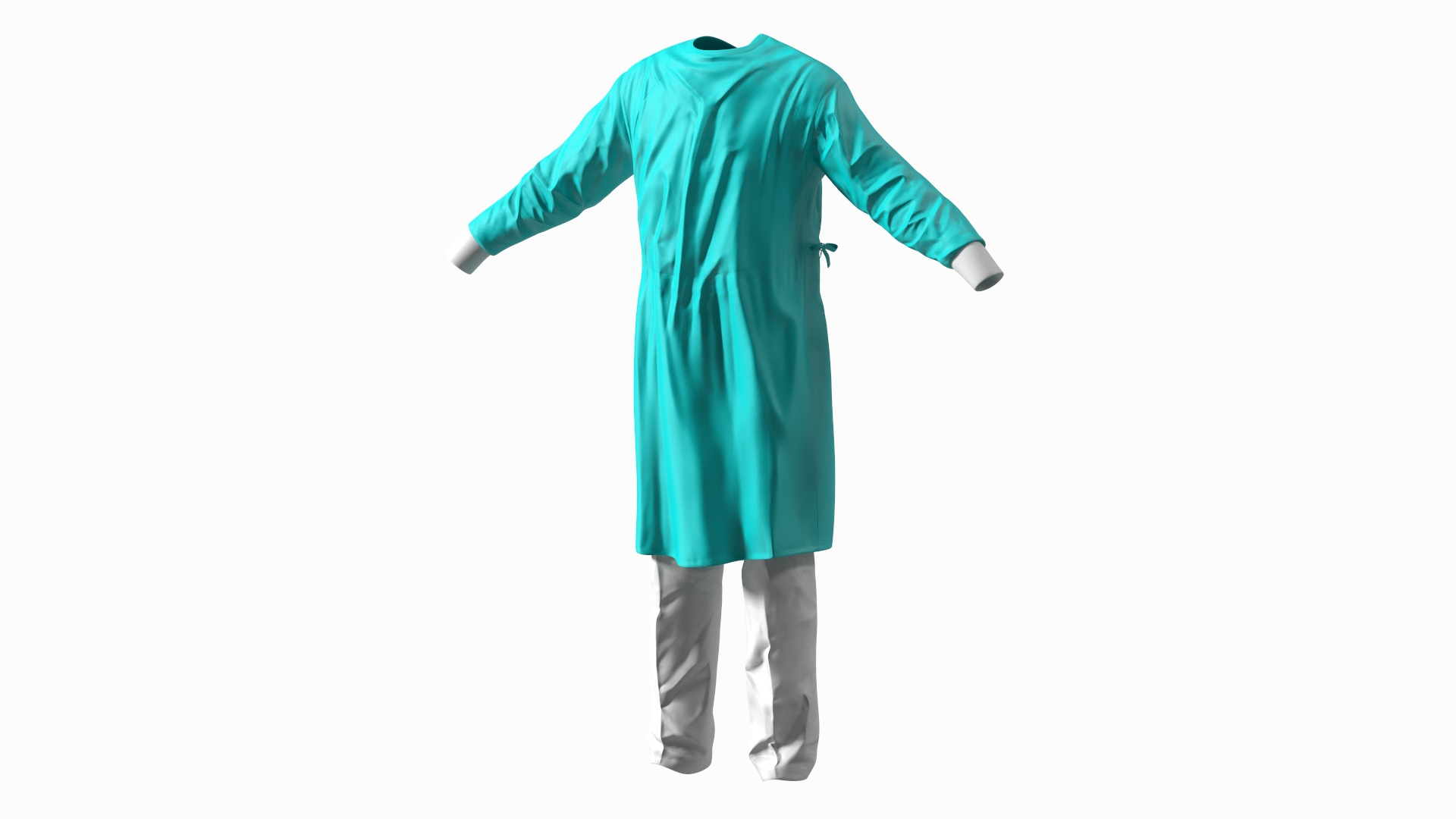3D Lab Coat With Pants - TurboSquid 2134109