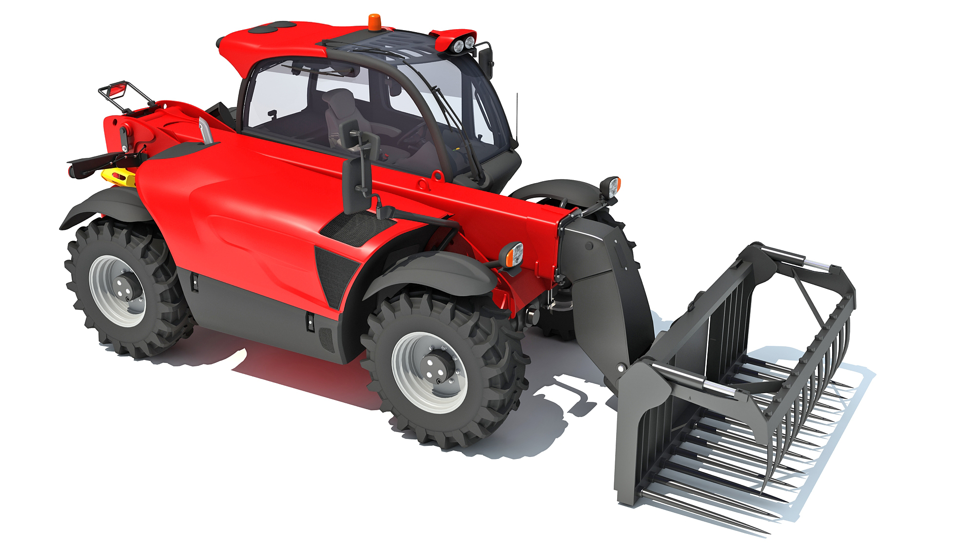 3D manitou telehandler - TurboSquid 1673091