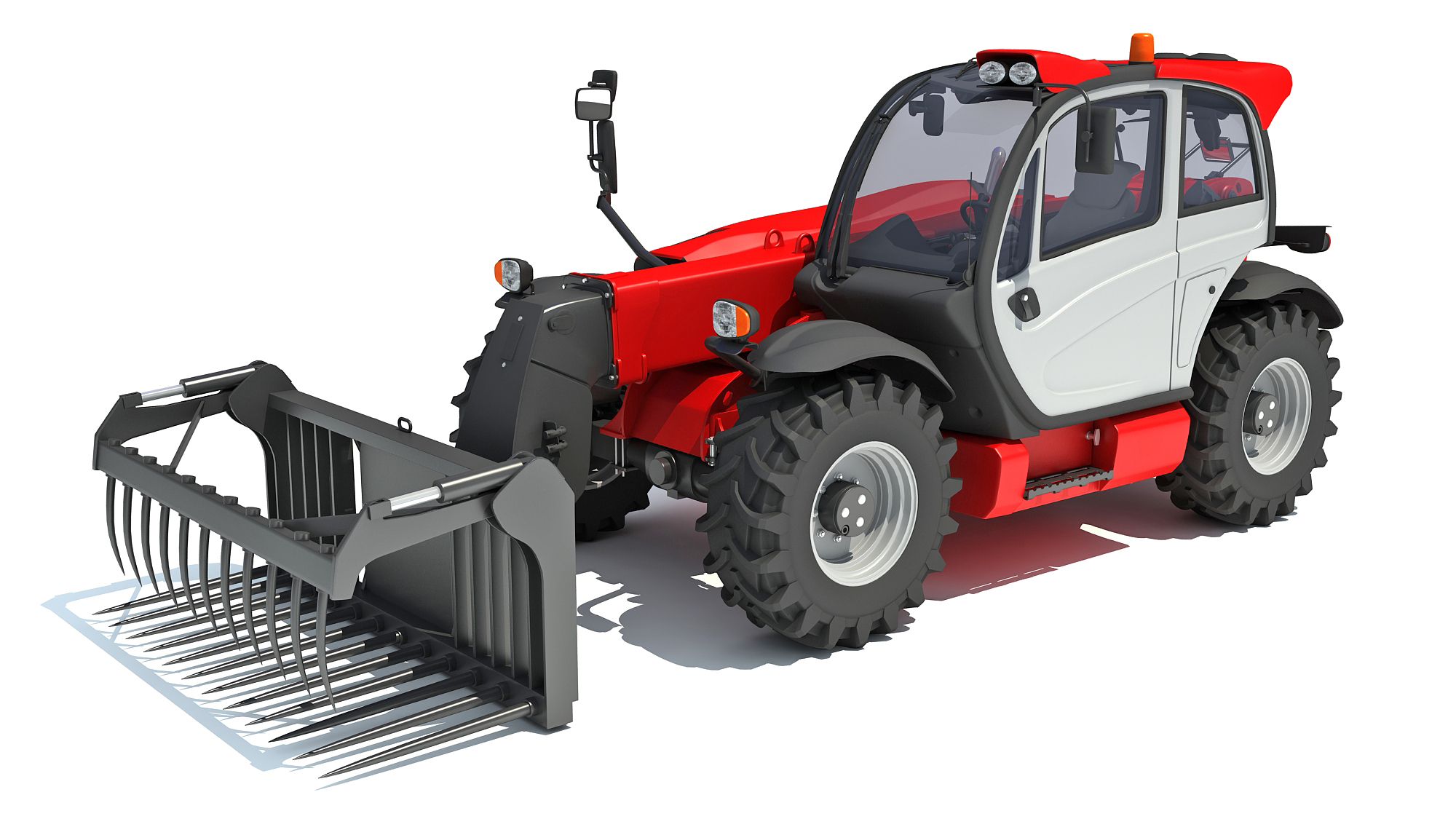 3D manitou telehandler - TurboSquid 1673091
