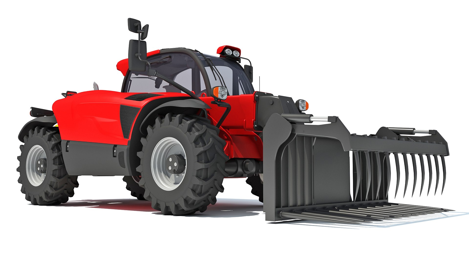 3D Manitou Telehandler - TurboSquid 1673091