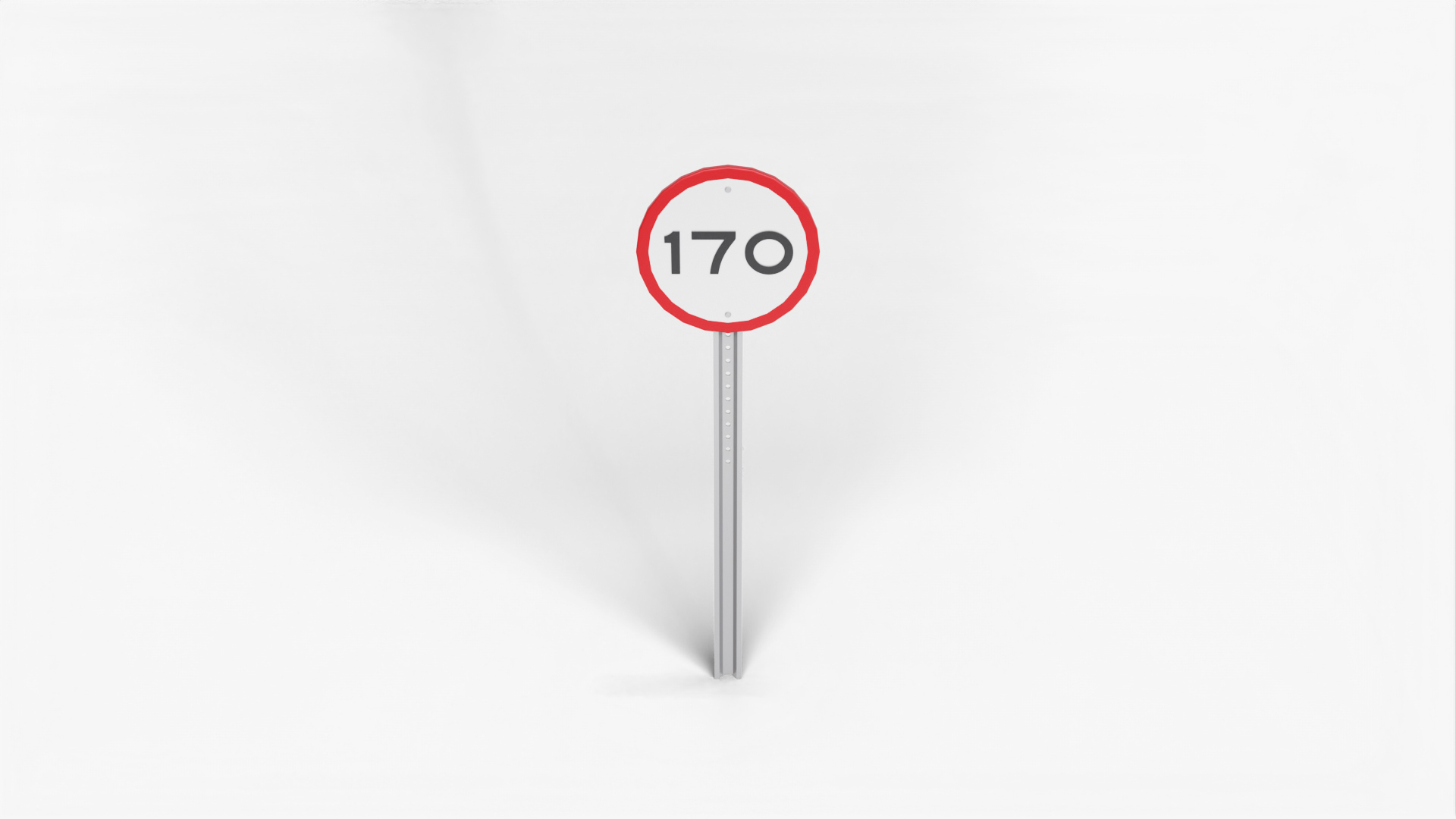 3D Speed Limit Road Sign 170 - TurboSquid 2227999