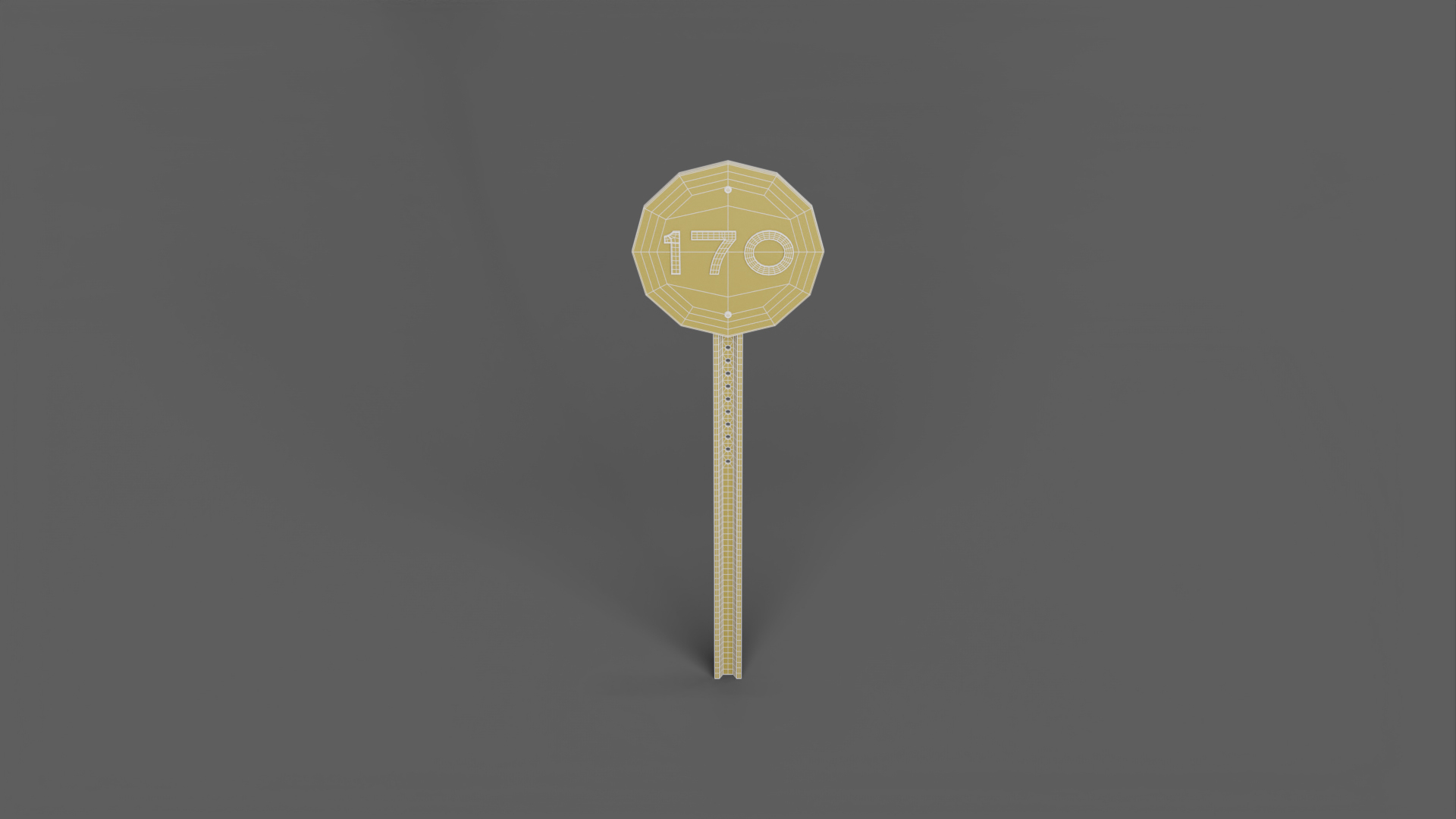 3D Speed Limit Road Sign 170 - TurboSquid 2227999