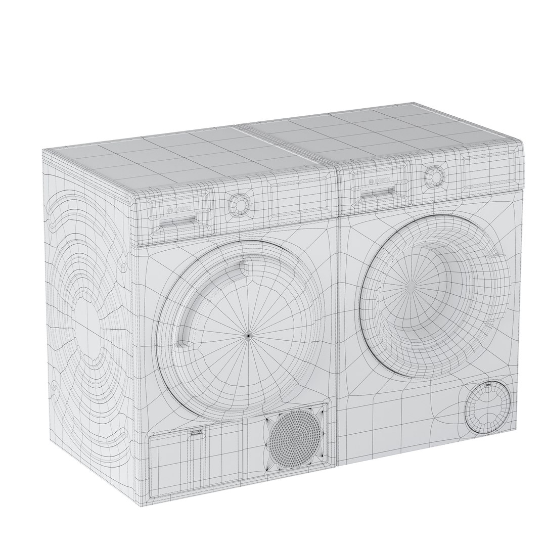 3D Model Washer Dryer Serie - TurboSquid 1677960