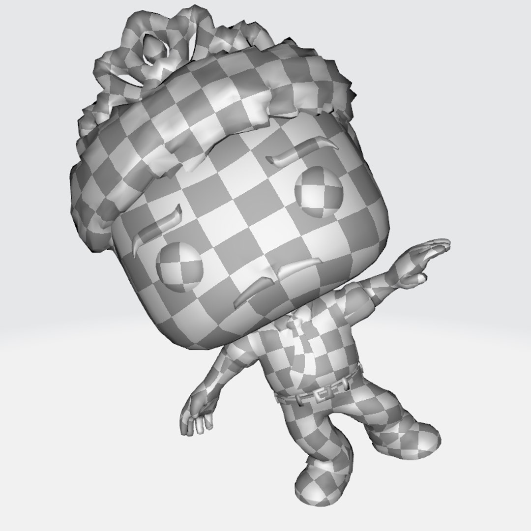 Funko Style Crowned Dab Character Printable 3D Model 3D Model ...