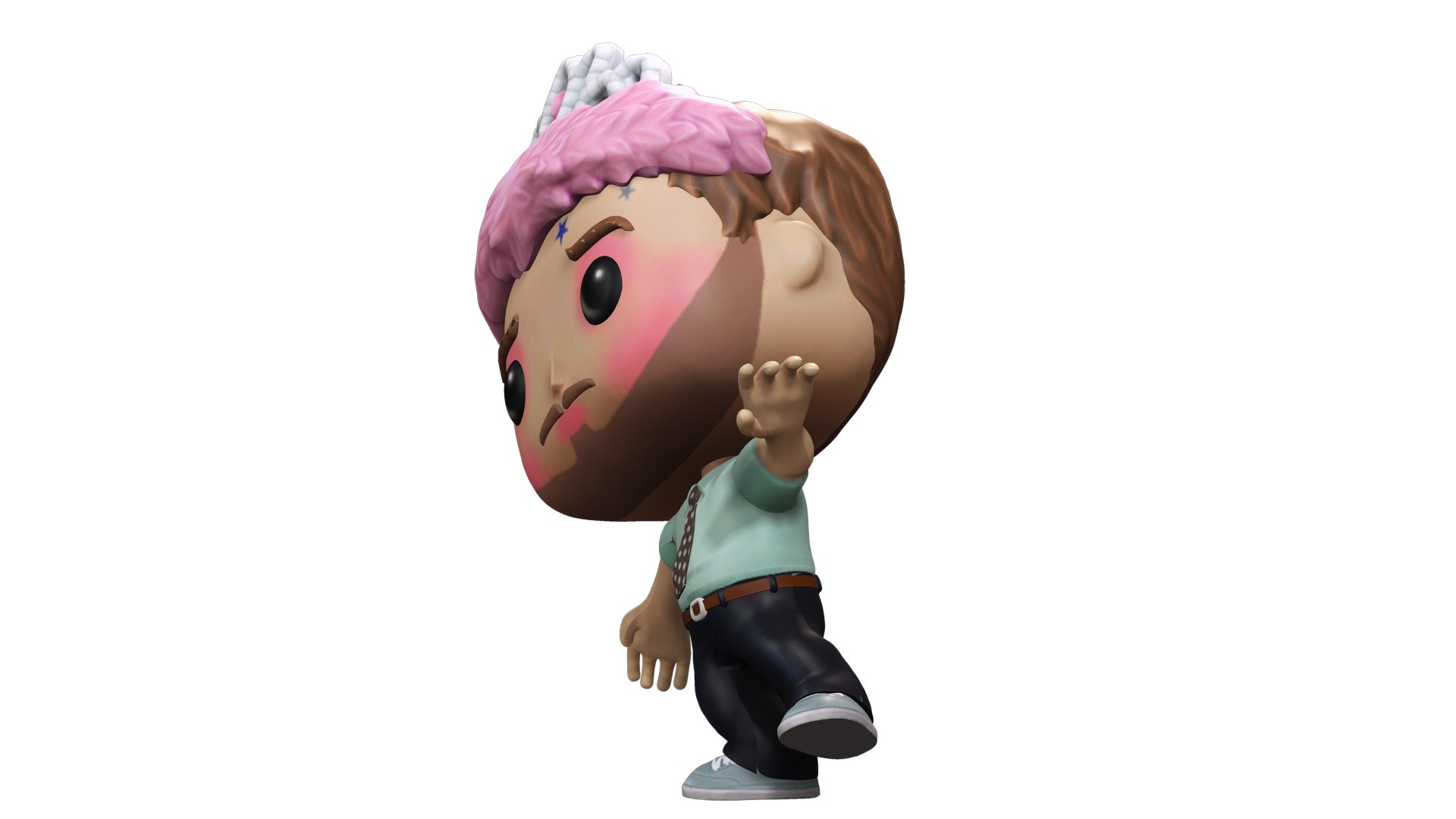 Funko Style Crowned Dab Character Printable 3D Model 3D Model ...