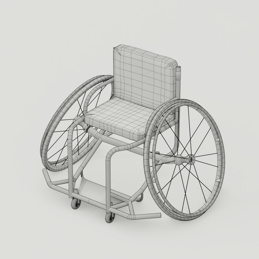 3D Sport Wheelchair Paralympic Equipment - TurboSquid 1478665