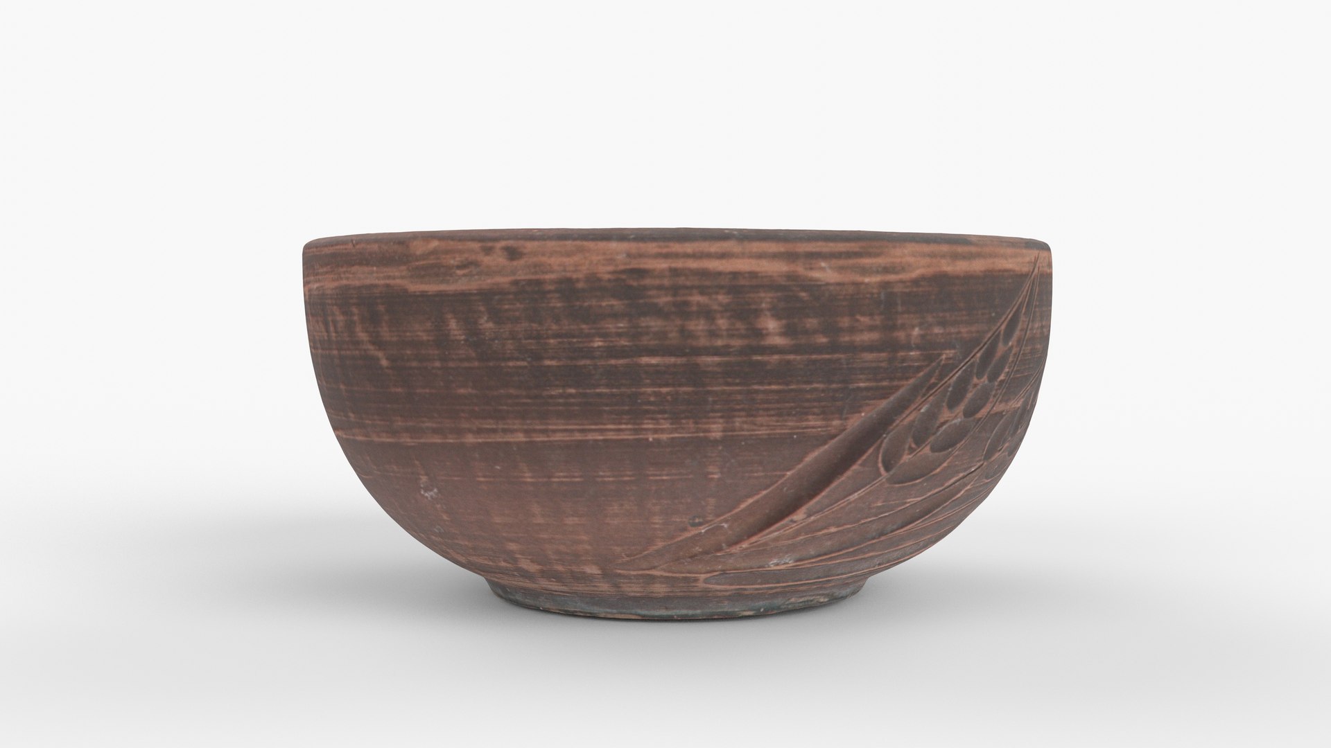 Photorealistic 3D Scan Of Deep Clay Bowl Plate Model - TurboSquid 2367577