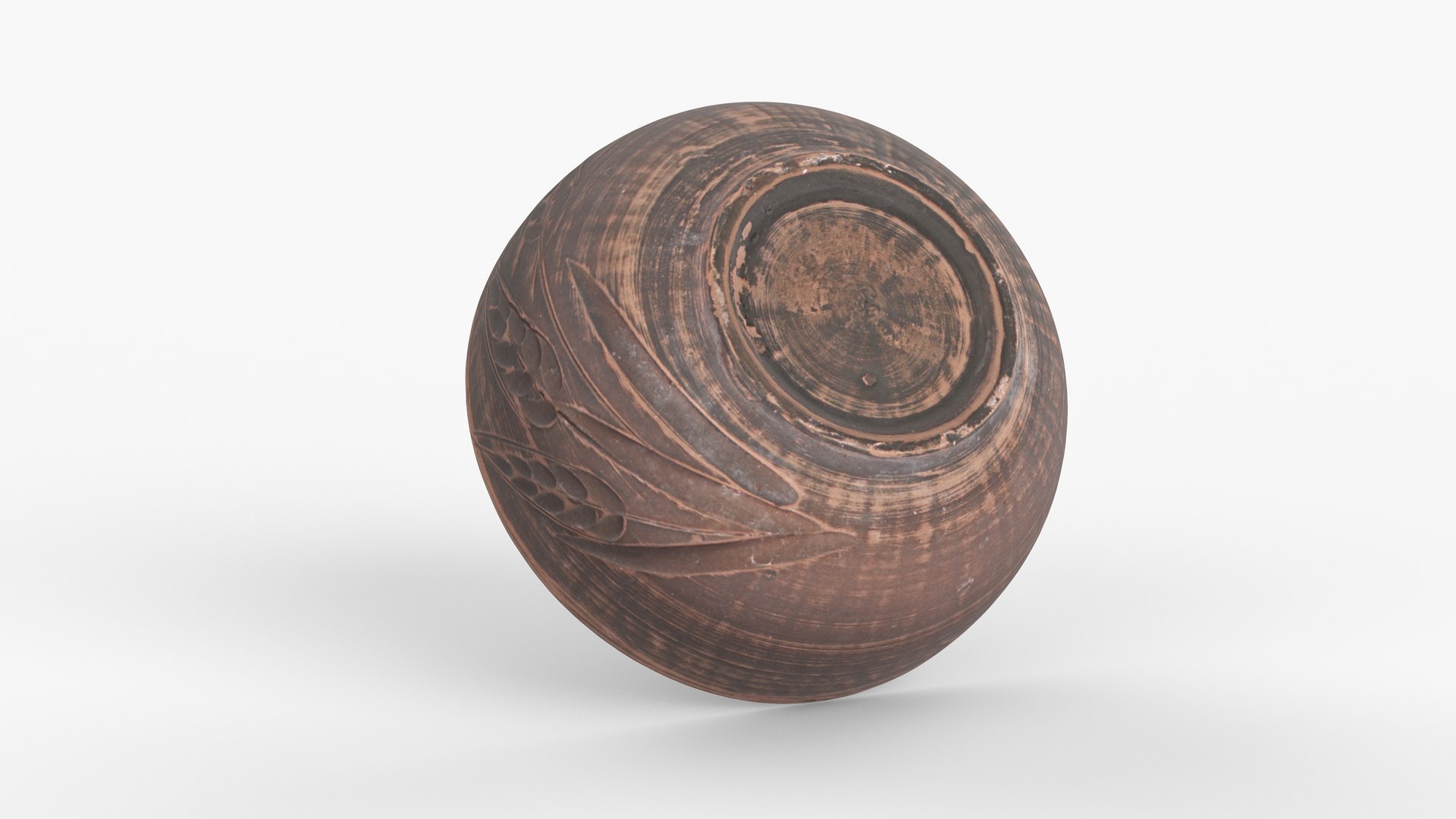 Photorealistic 3D Scan Of Deep Clay Bowl Plate Model - TurboSquid 2367577