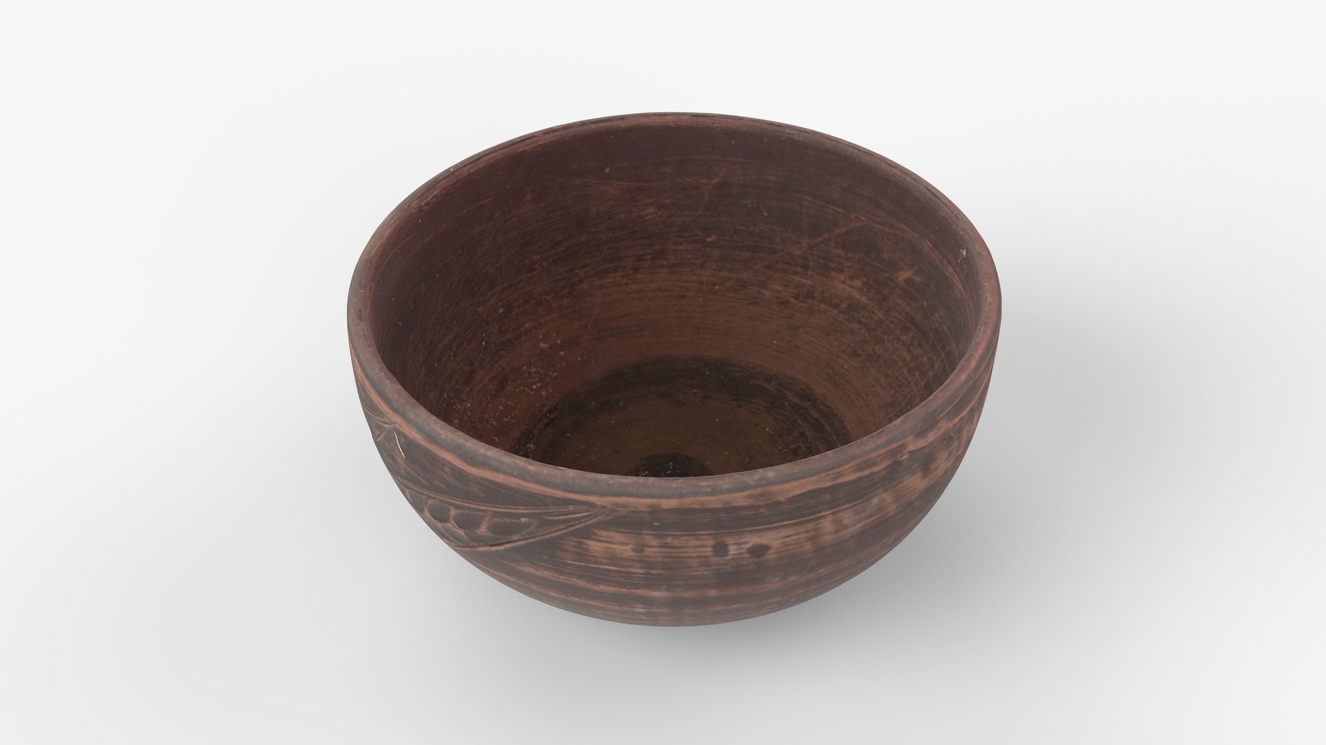 Photorealistic 3D Scan Of Deep Clay Bowl Plate Model - TurboSquid 2367577