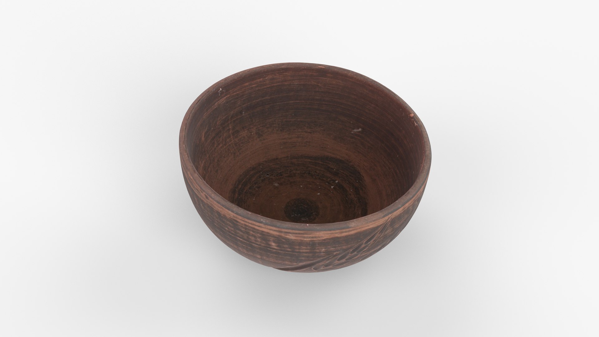 Photorealistic 3D Scan Of Deep Clay Bowl Plate - TurboSquid 2367577