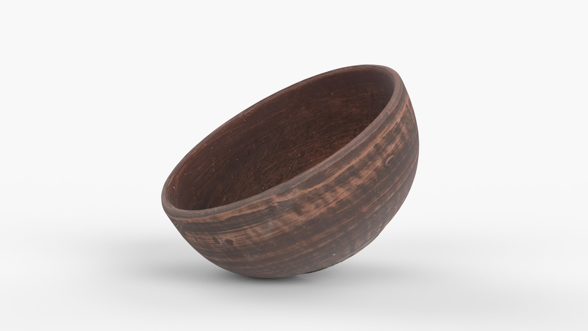 Photorealistic 3D Scan Of Deep Clay Bowl Plate Model - TurboSquid 2367577