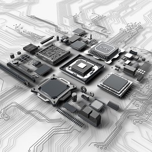 Low Poly Cpu 3D Models With Enhanced License Tiers For Download ...