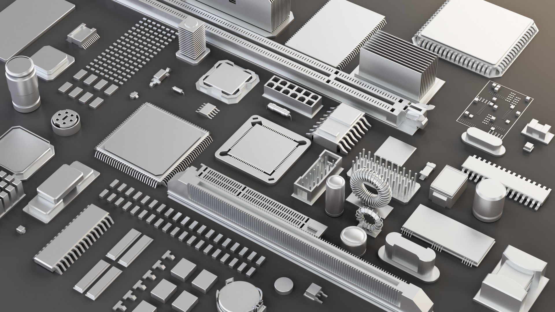 Motherboard Builder Kit 3D Model - TurboSquid 2411583