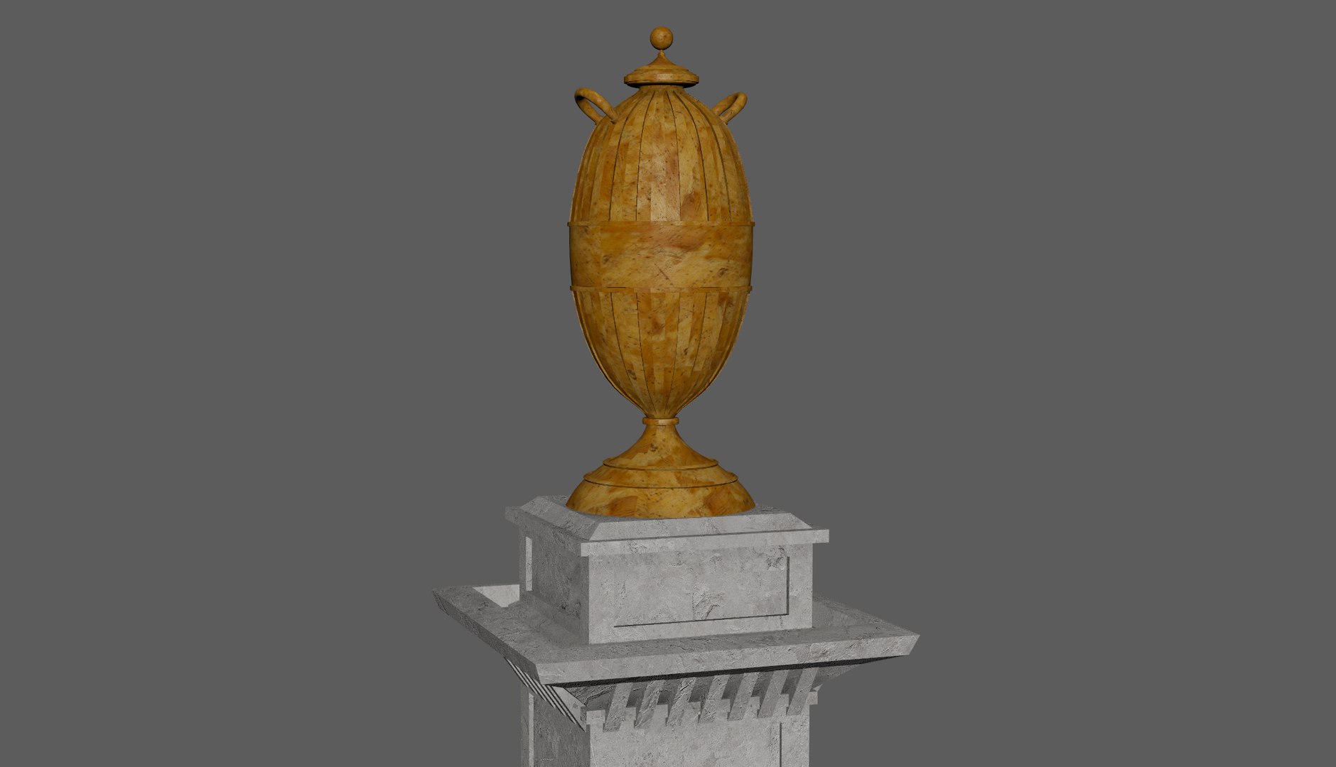 Free Fantasy Ancient Golden Urn Model - TurboSquid 2255308