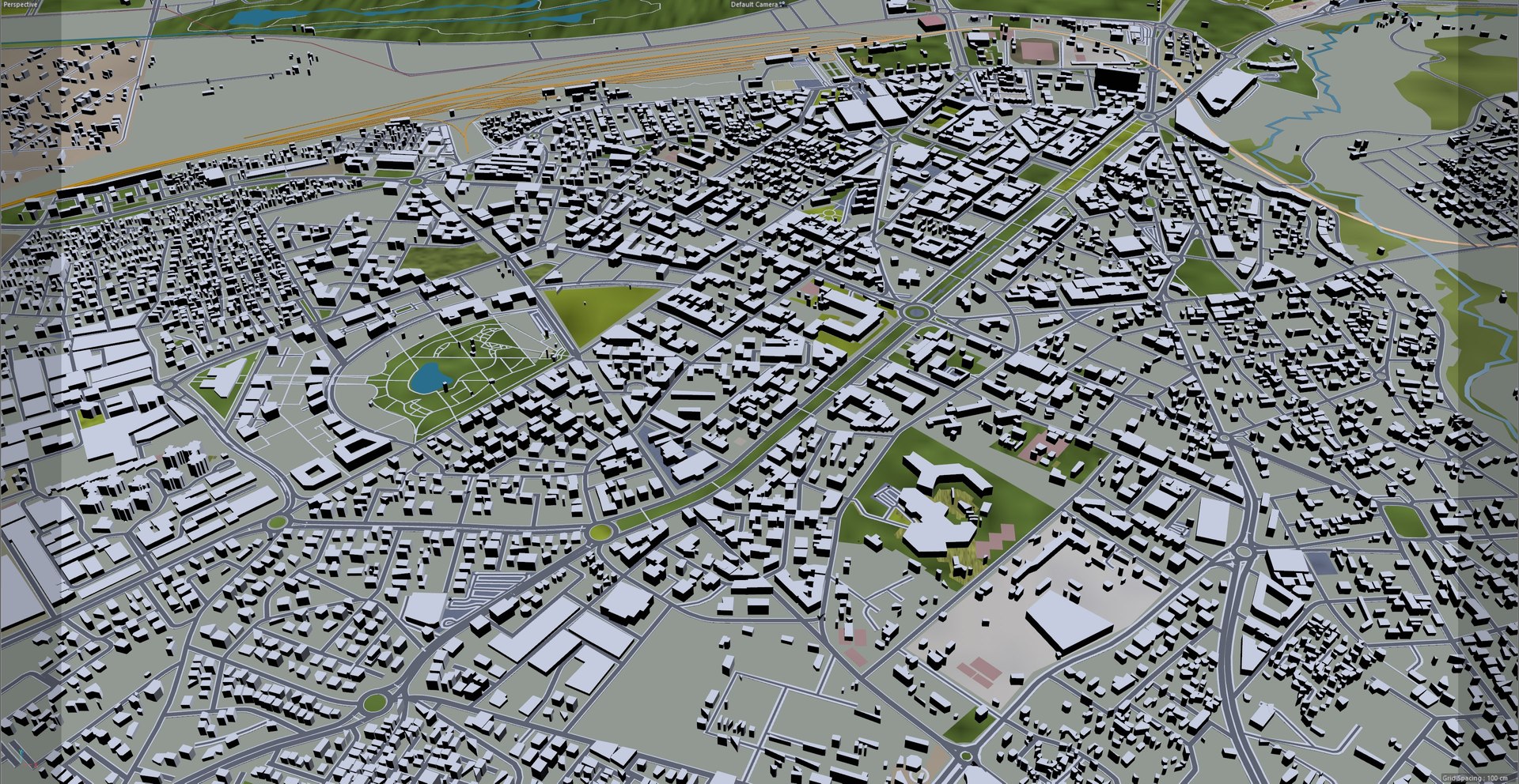 3D City Area Building Model - TurboSquid 1617814