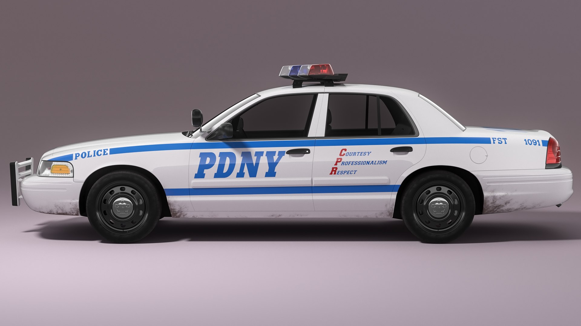 Ford Crown Victoria New York Police Model - TurboSquid 2211532