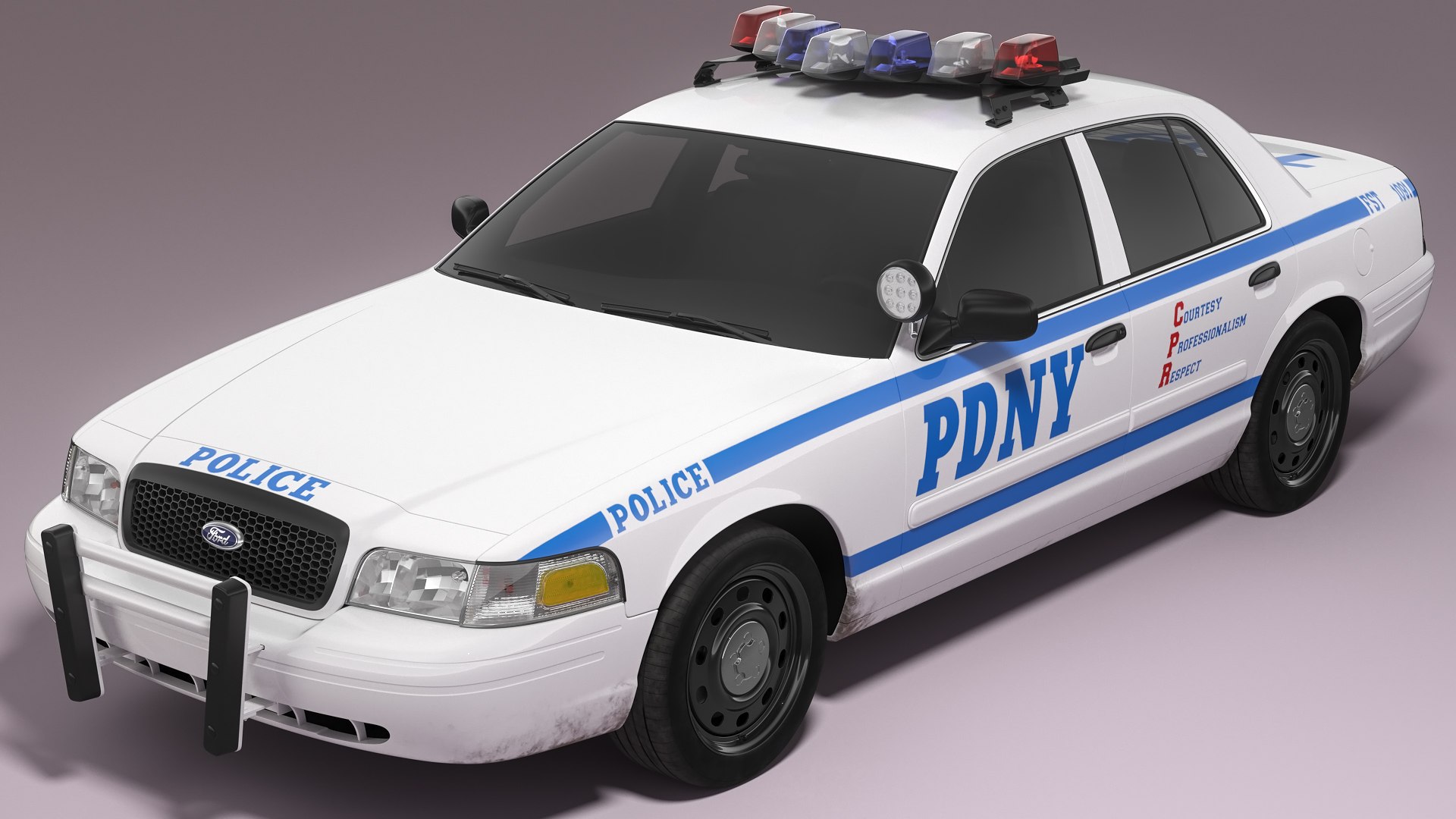 Ford Crown Victoria New York Police Model - TurboSquid 2211532